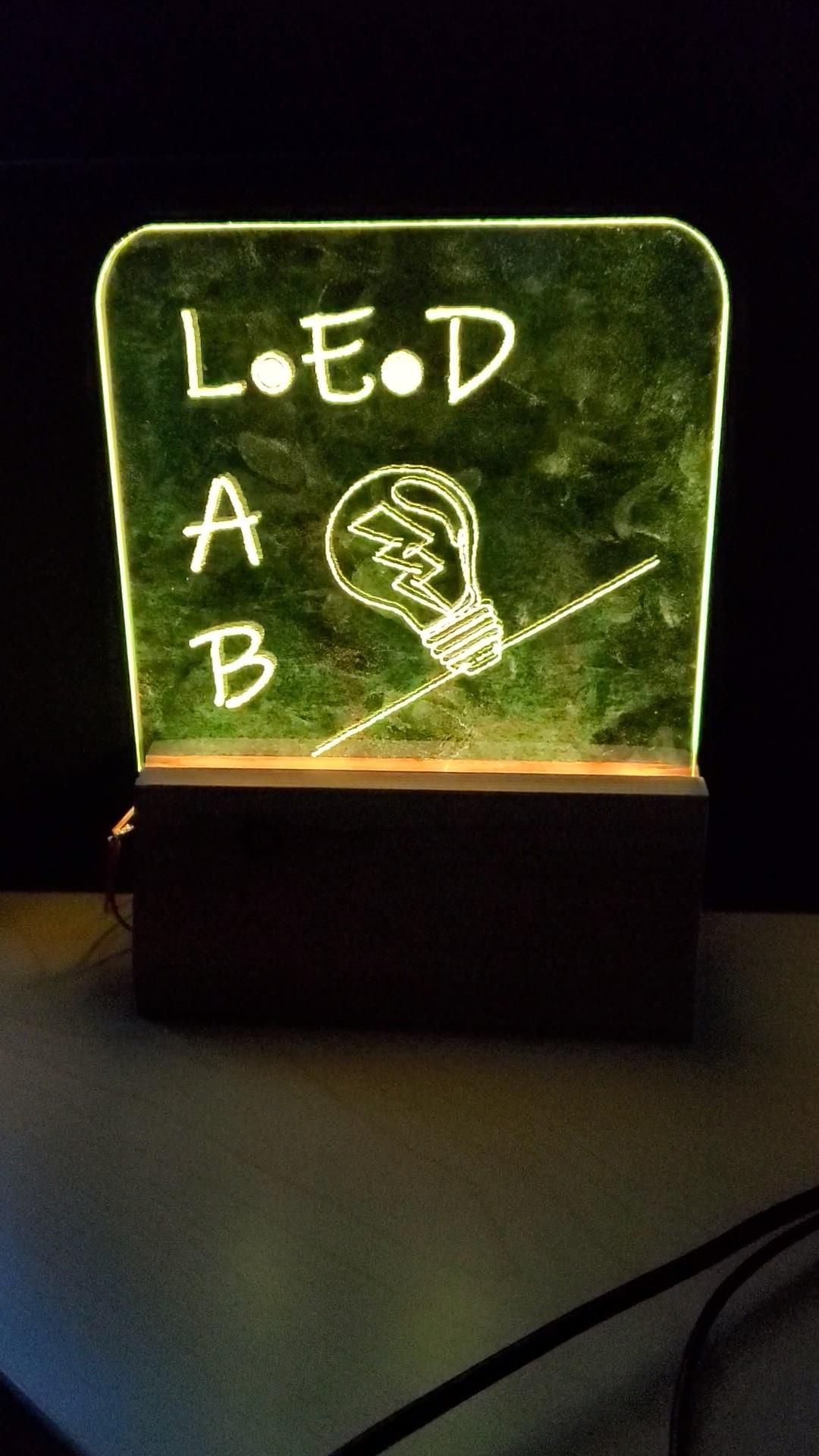 Light-Up LED Lab Sign : 6 Steps - Instructables