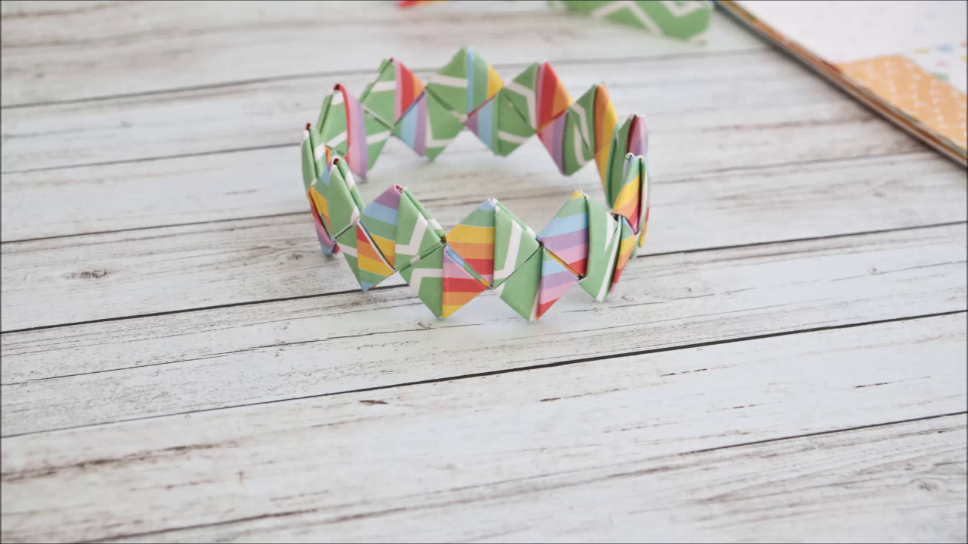 Paper Bracelet Directions