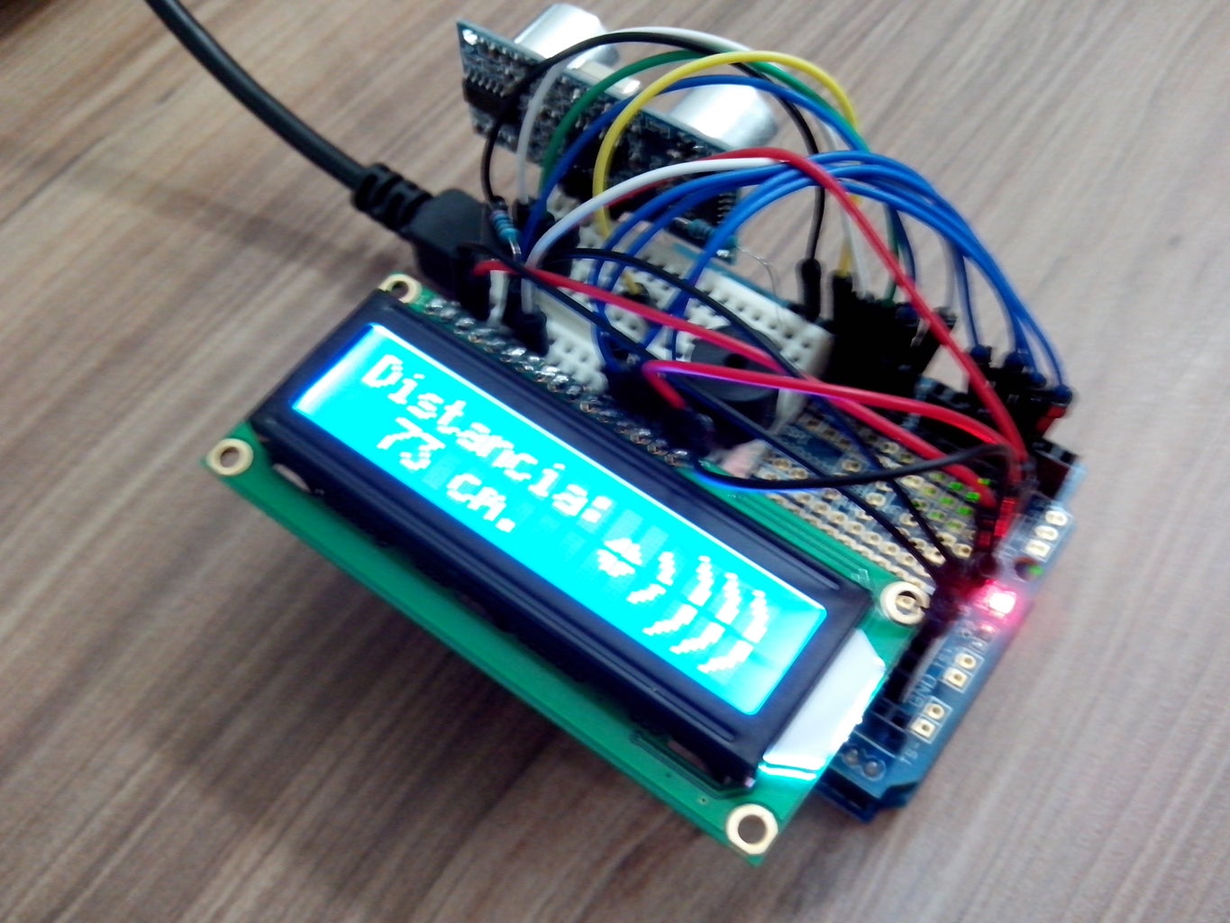 Animated Sonic Ruler / Parking Sensor Using Arduino : 4 Steps ... Animated Sonic Ruler / Parking Sensor Using Arduino : 4 Steps ...