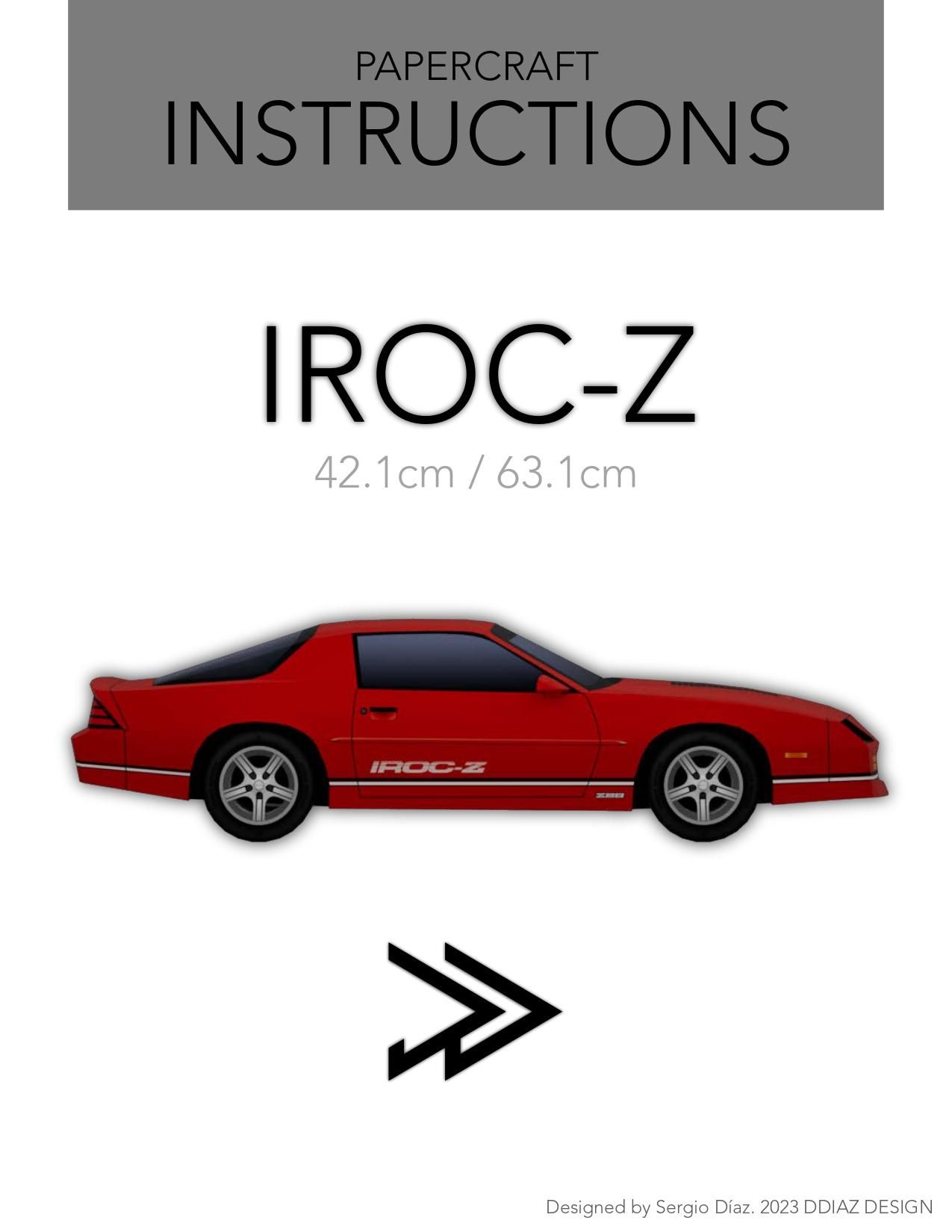 Camaro Z28 IROC-Z DIY Paper-Craft - Instructables