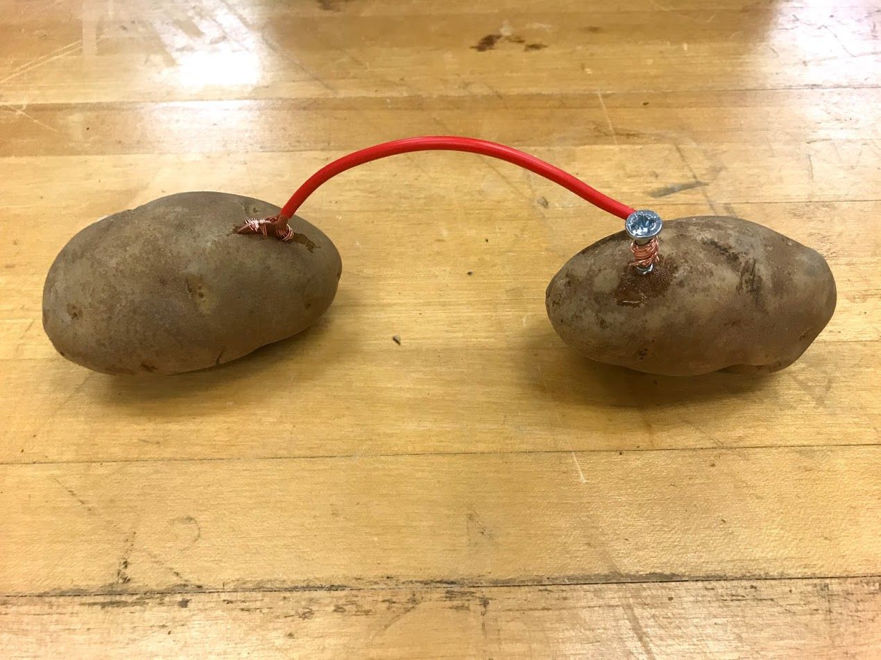 Potato Battery: Understanding Chemical and Electrical Energy : 13 Steps ...
