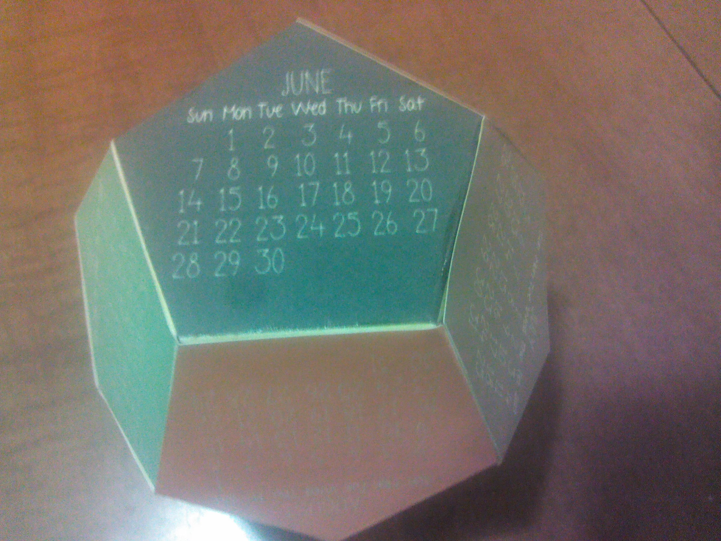 Dodecahedron 2015 Calendar : 3 Steps (with Pictures) - Instructables