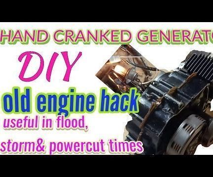 Heavy Duty Hand Cranked Generator : 5 Steps - Instructables