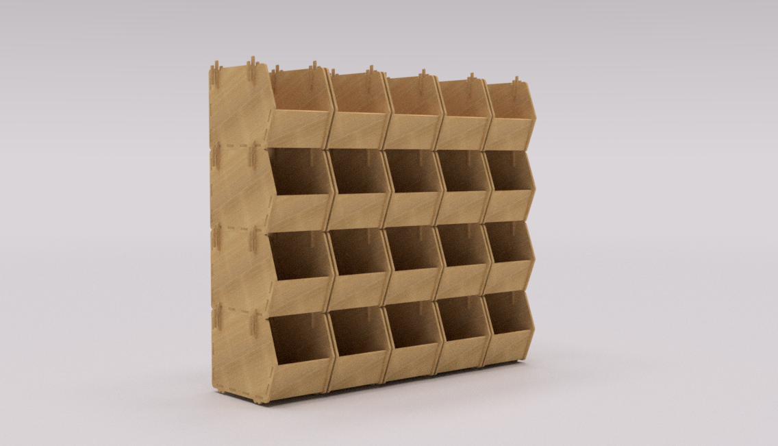 DIY Laser Cut Desk Organizer Stackable Boxes (Linbins) : 4 Steps (with ...