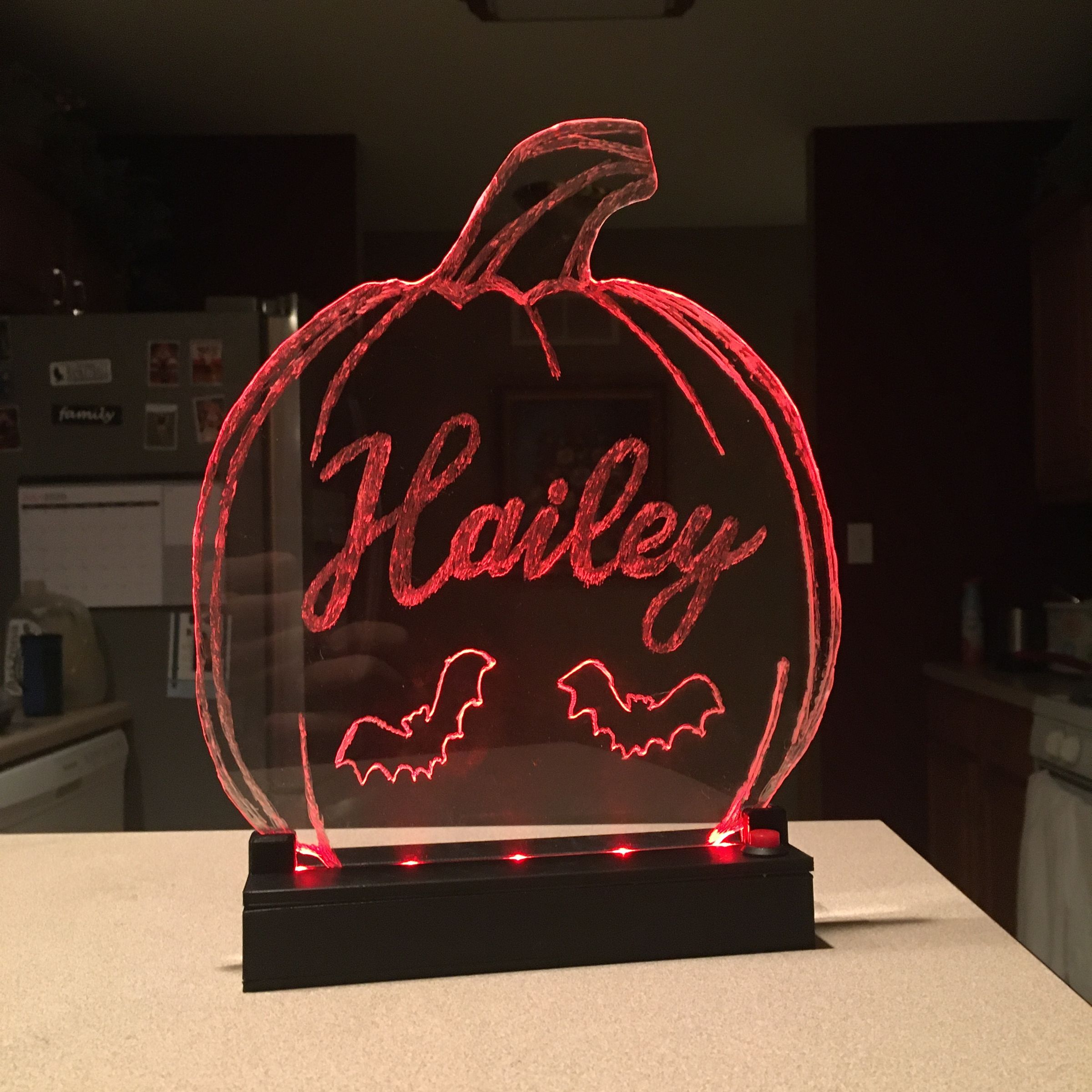 3D Printed Plexiglass LED Sign : 5 Steps - Instructables