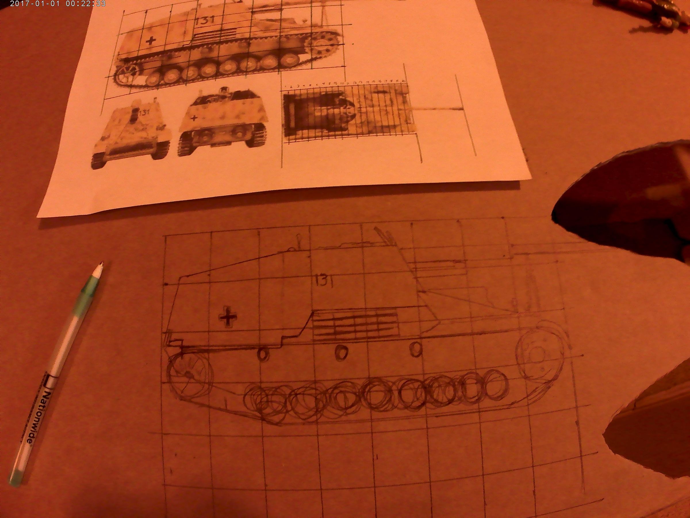 Cardboard Nashorn Tank Destroyer Model : 5 Steps - Instructables