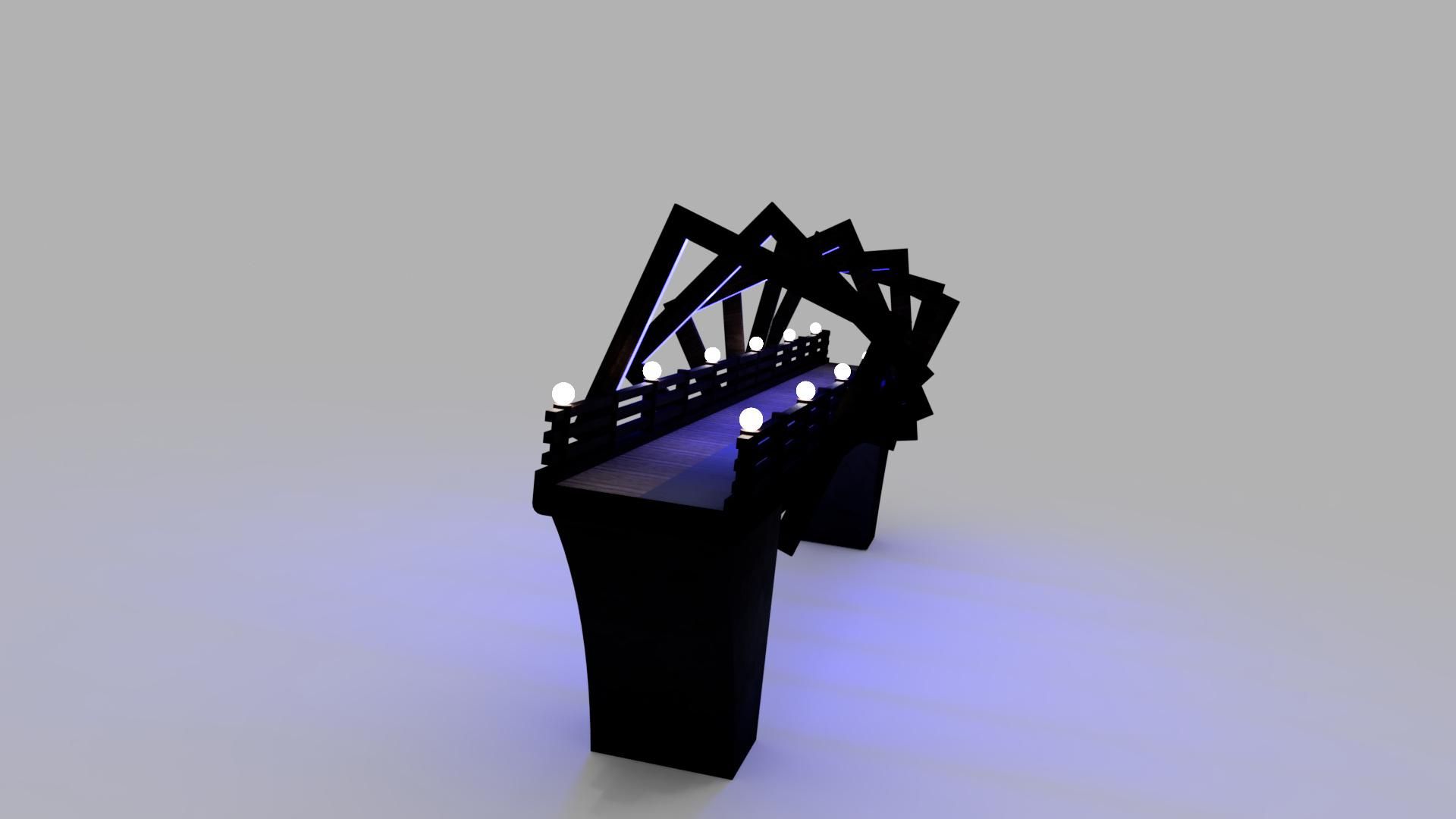 Futuristic Neon Light Bridge With Fusion 360 | Make It Bridge : 6 Steps ...