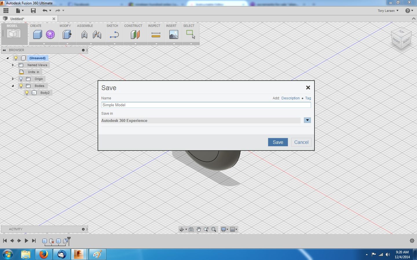 Creating a Simple 3D Model on Fusion 360 and Creating a Toolpath ...