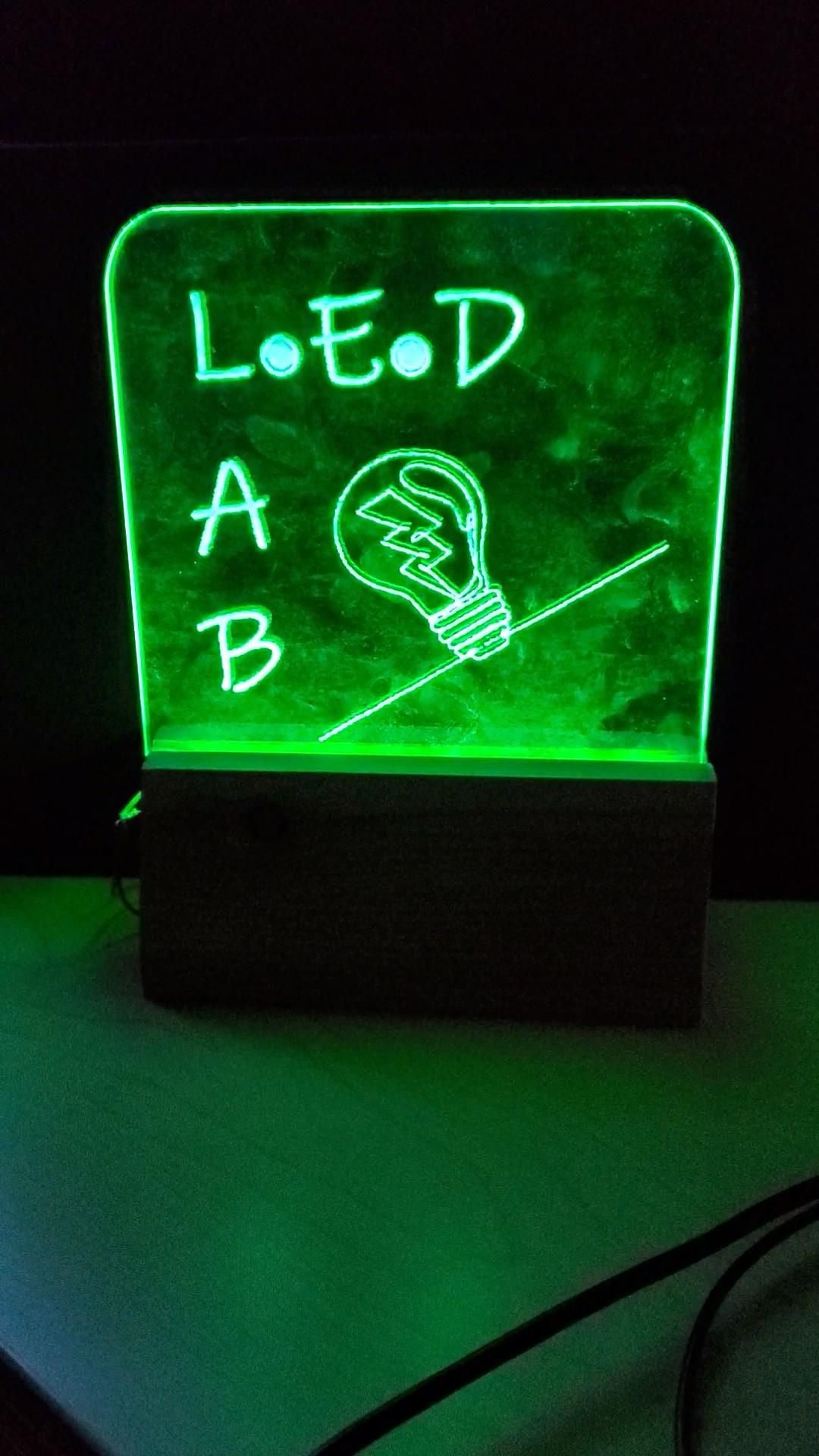 Light-Up LED Lab Sign : 6 Steps - Instructables