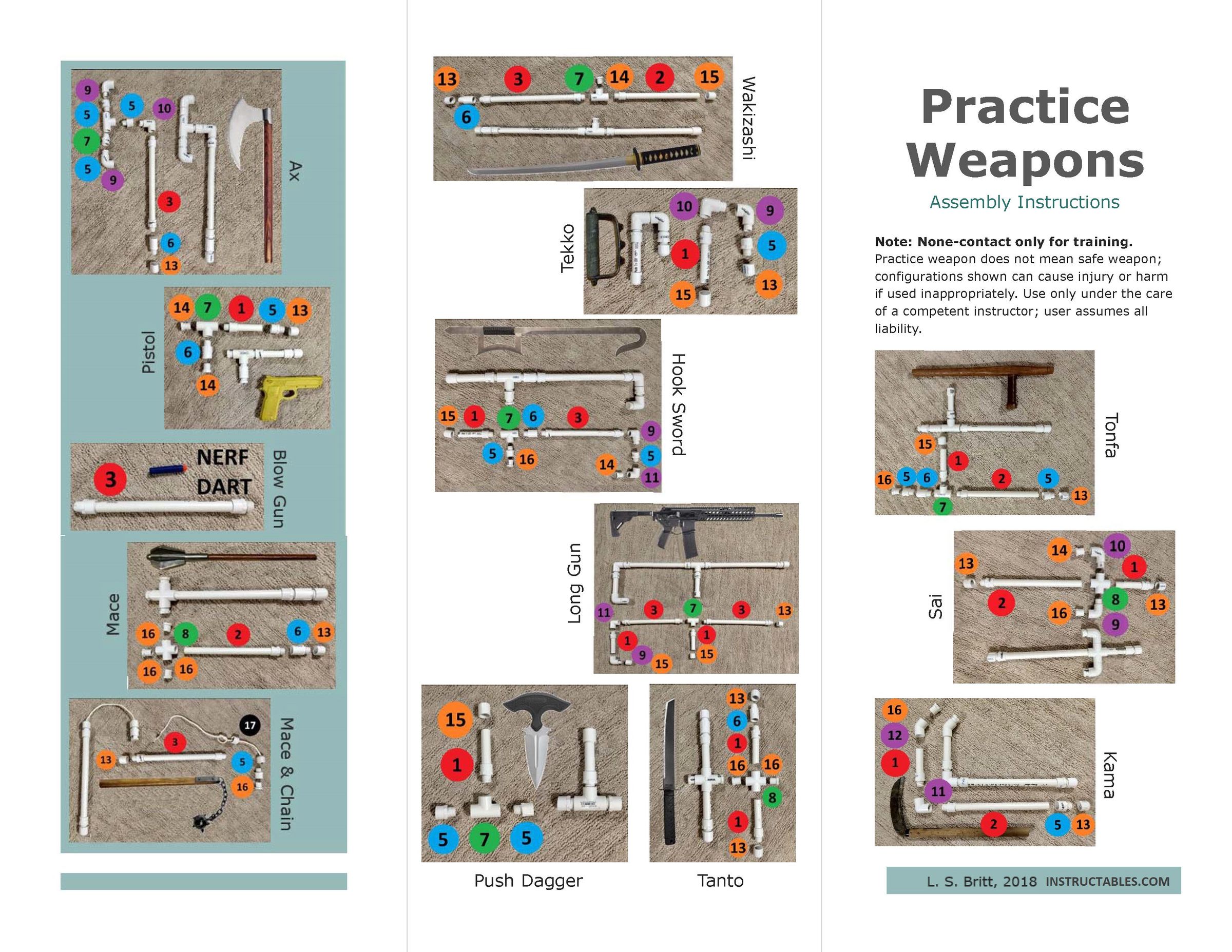 Dojo in a Bag With 30+ Training Weapons - Instructables