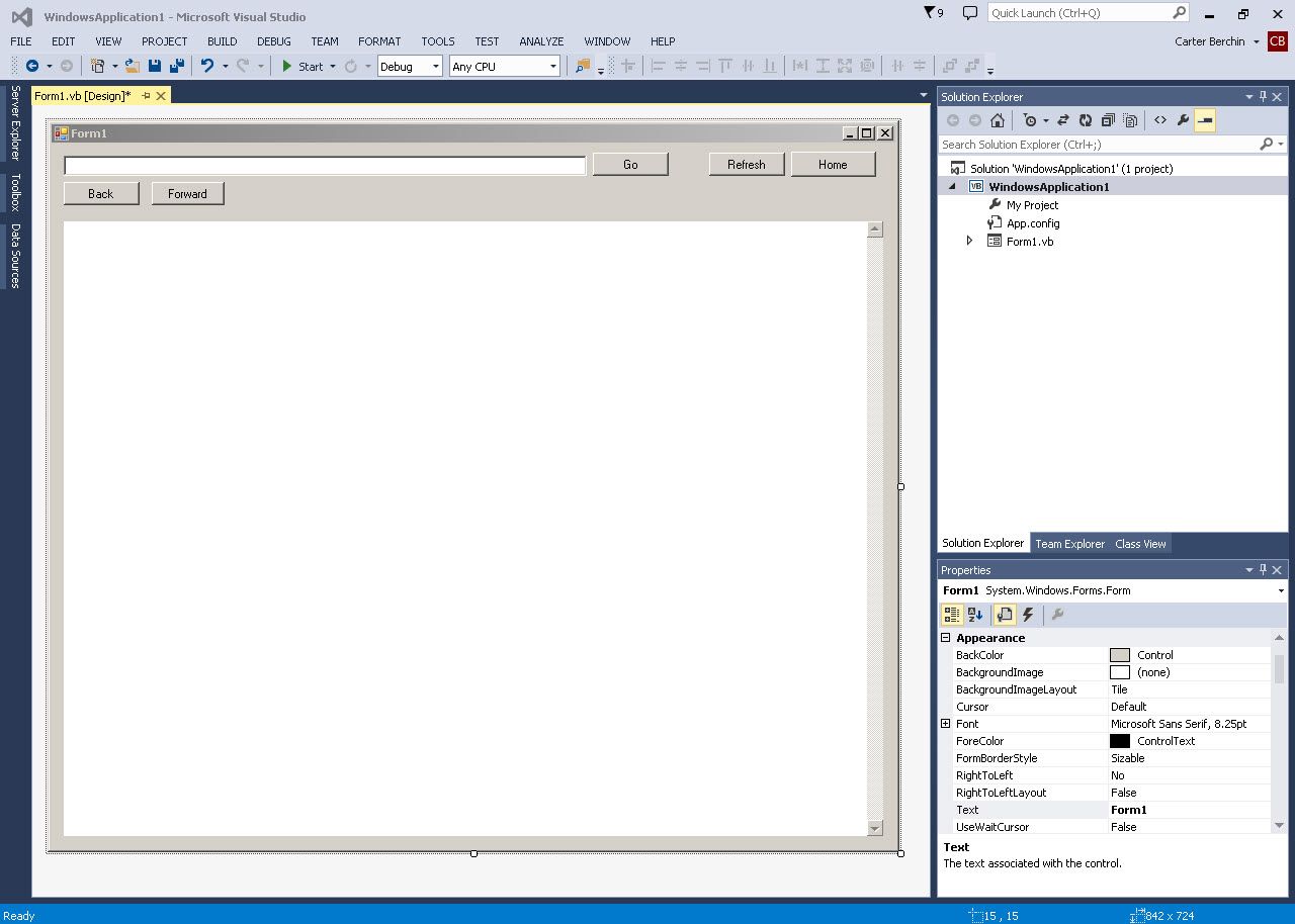 Making a Web Browser in Visual Studio : 6 Steps - Instructables