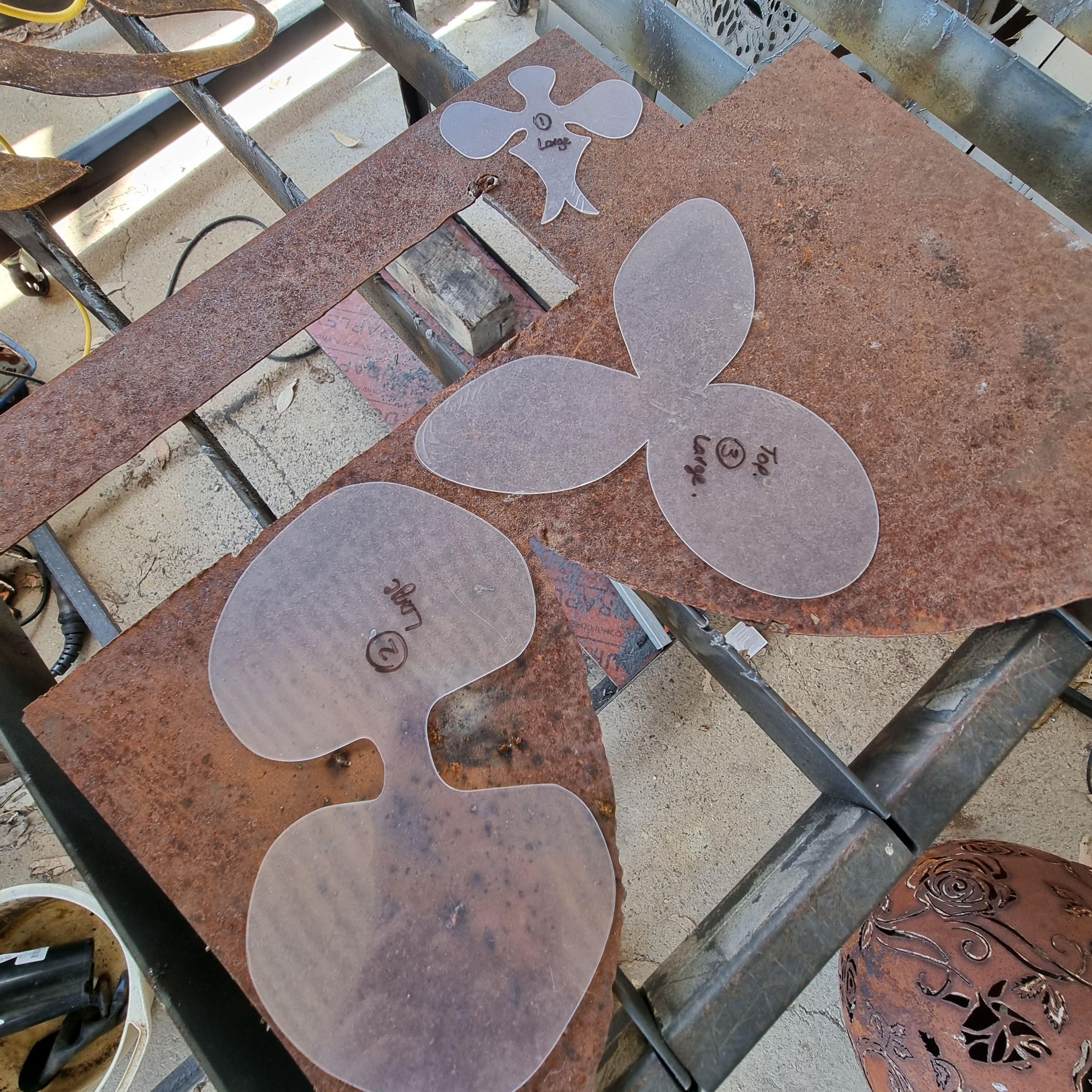 Orchid Made From Sheet Metal - Steel Garden Art Sculpture : 6 Steps ...