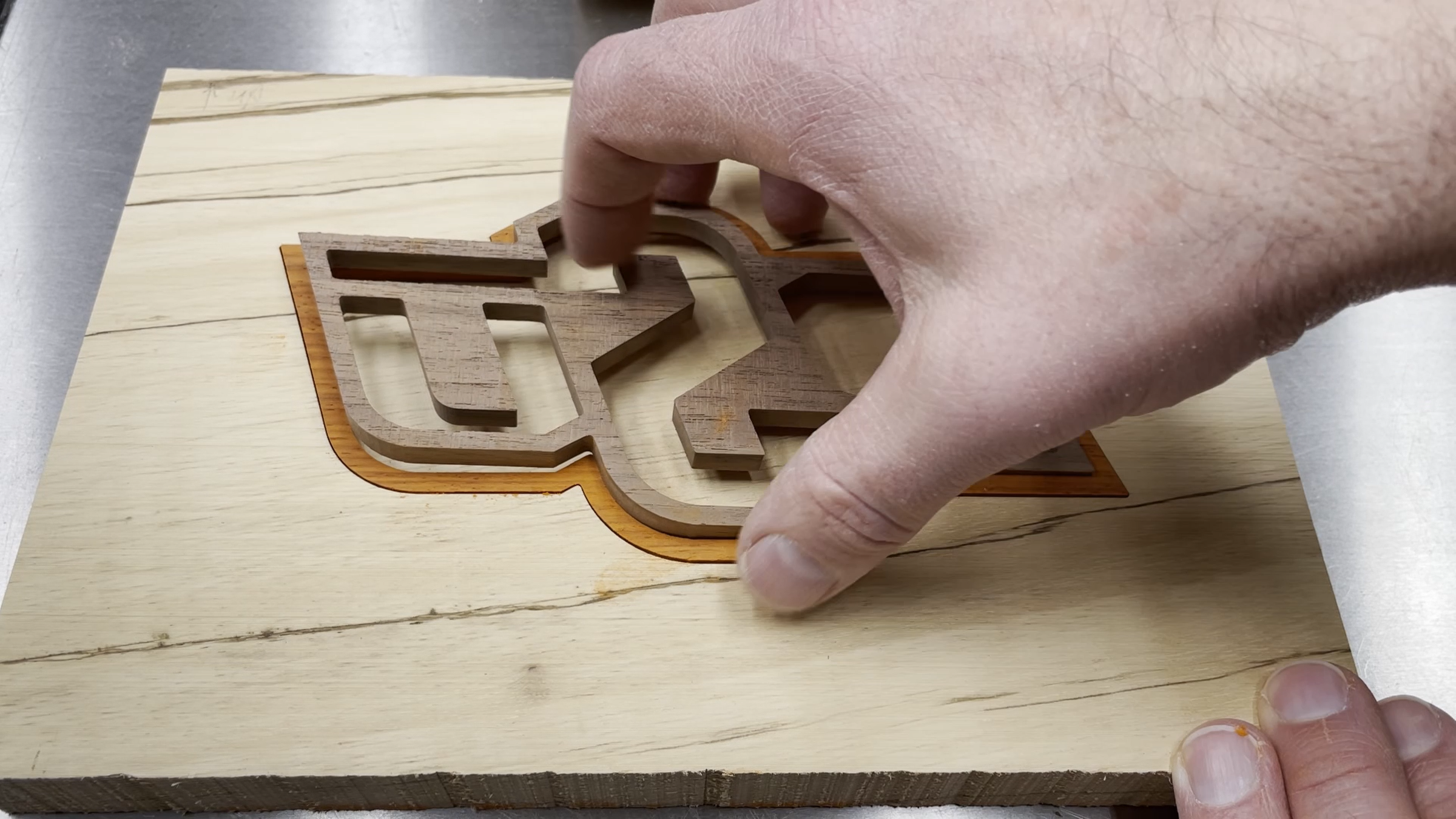 How to Make a Two Color Inlay Tray : 13 Steps (with Pictures ...