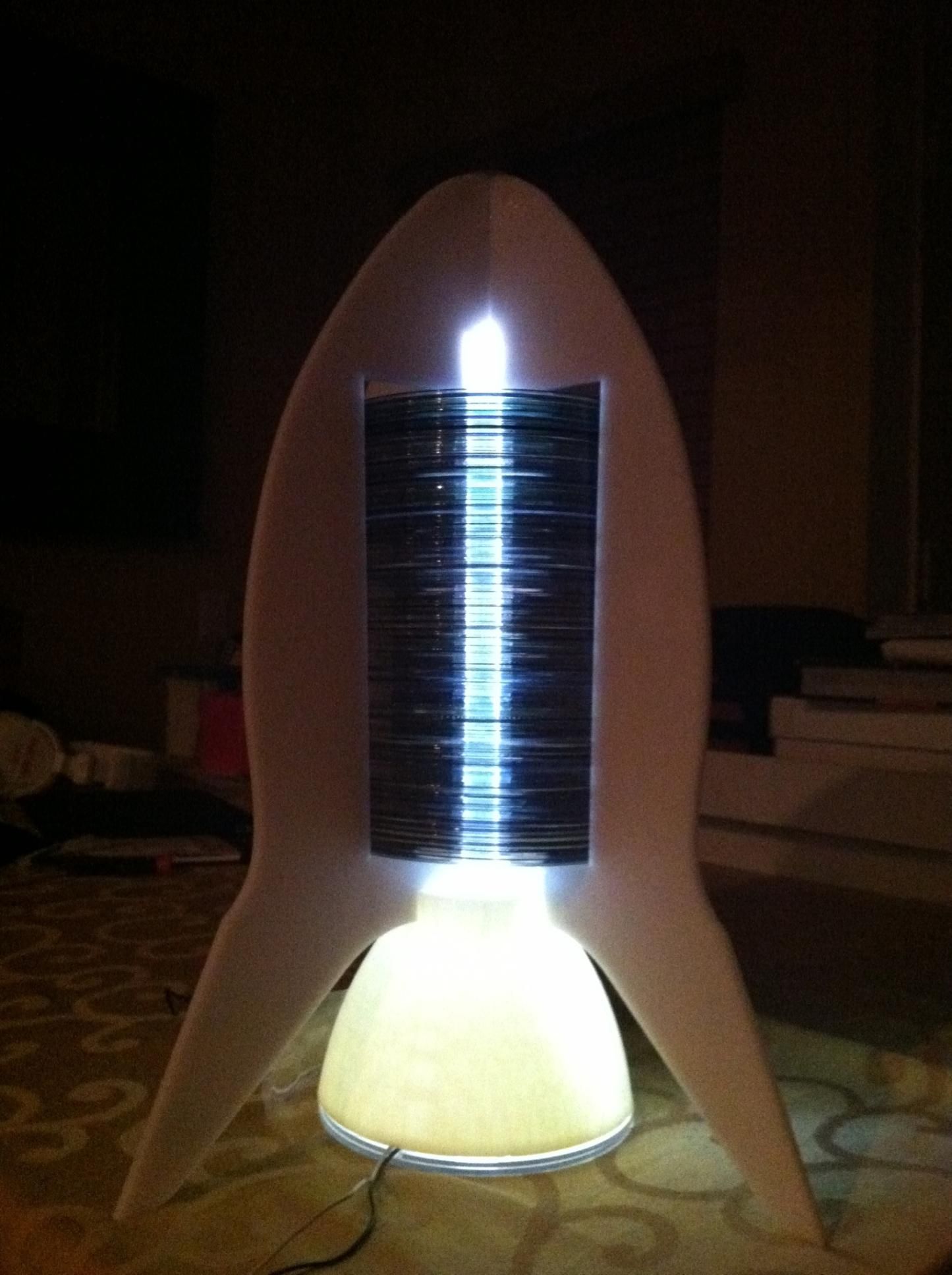 Upcycled DVD Tower Night Lamp : 5 Steps (with Pictures) - Instructables