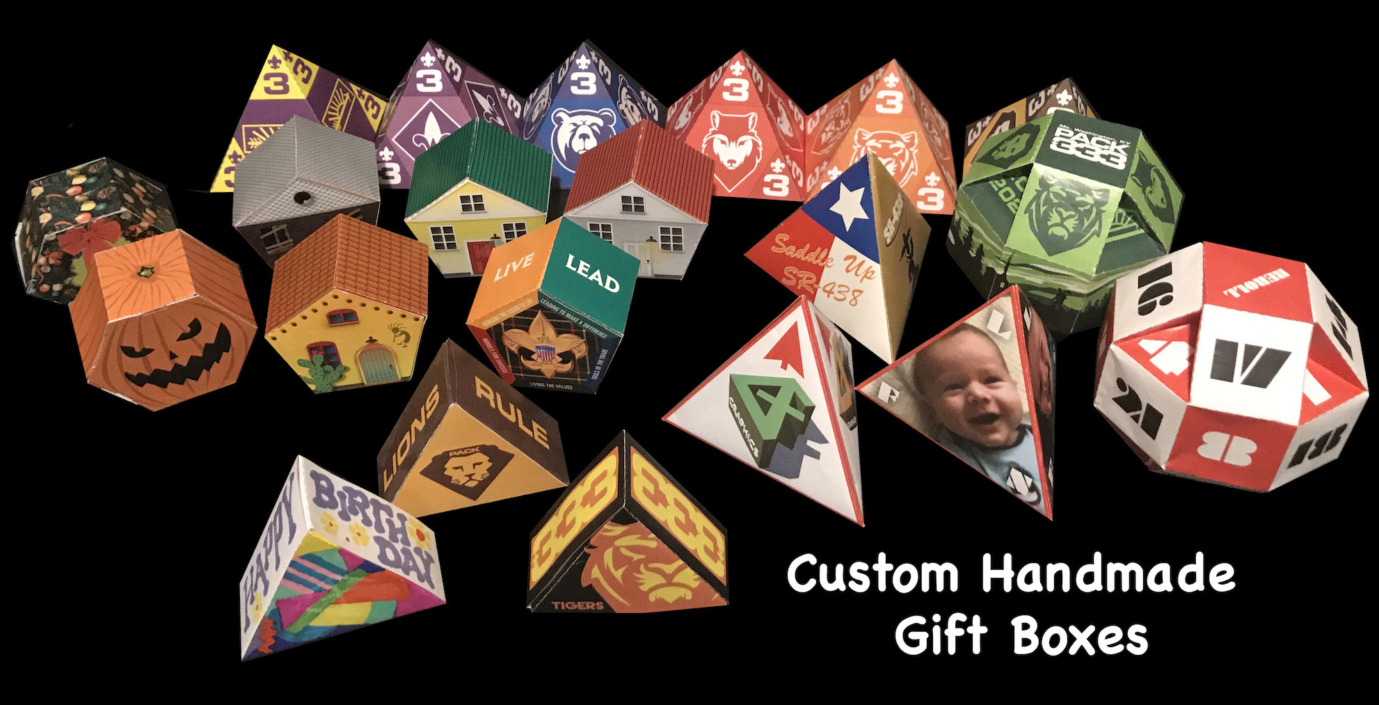 Handmade Custom Shaped Gift Box Series: Beginner - Tri-Fold Box : 6 ...