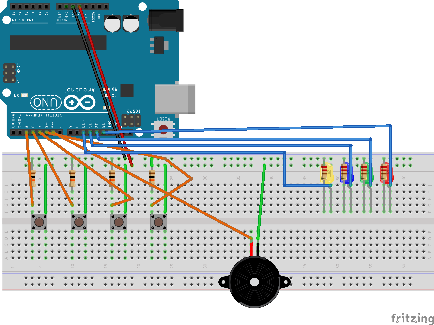 Sezme: a Memory Game for the Arduino - Instructables