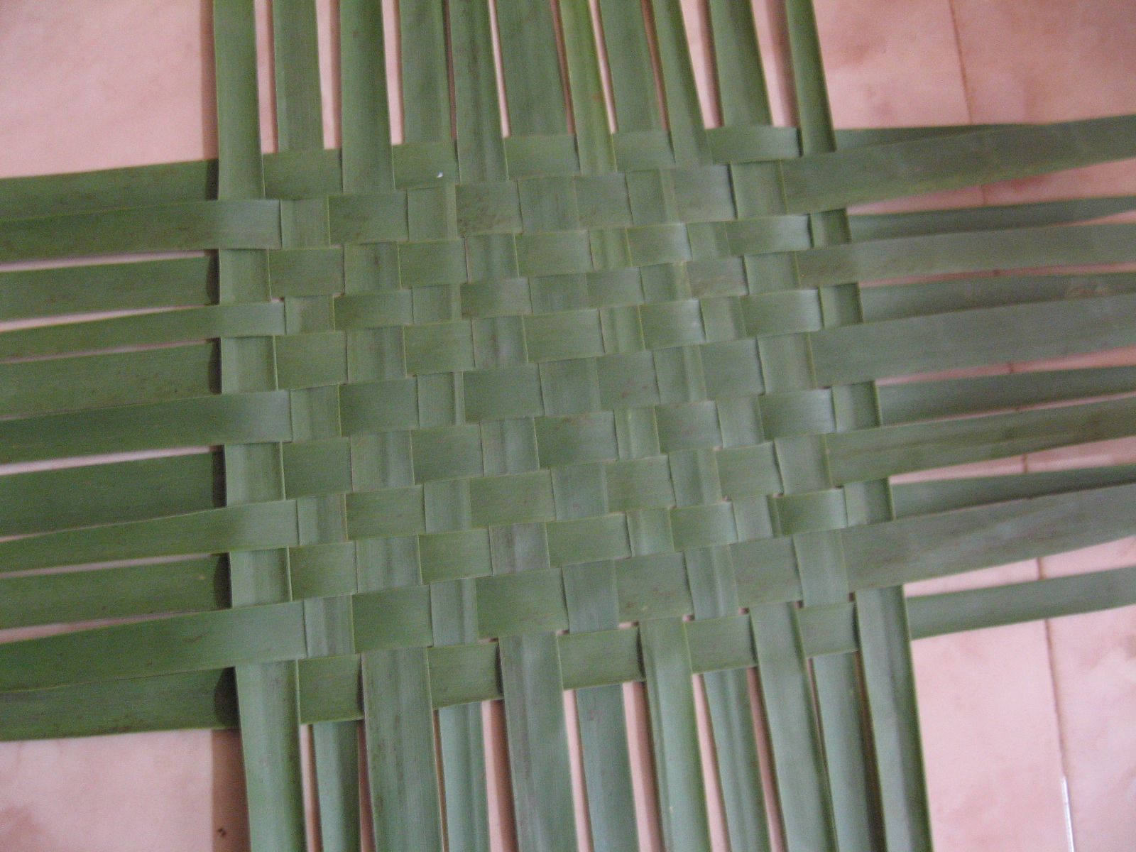 How to Weave a Small Mat From Coconut Leaves : 4 Steps (with Pictures ...