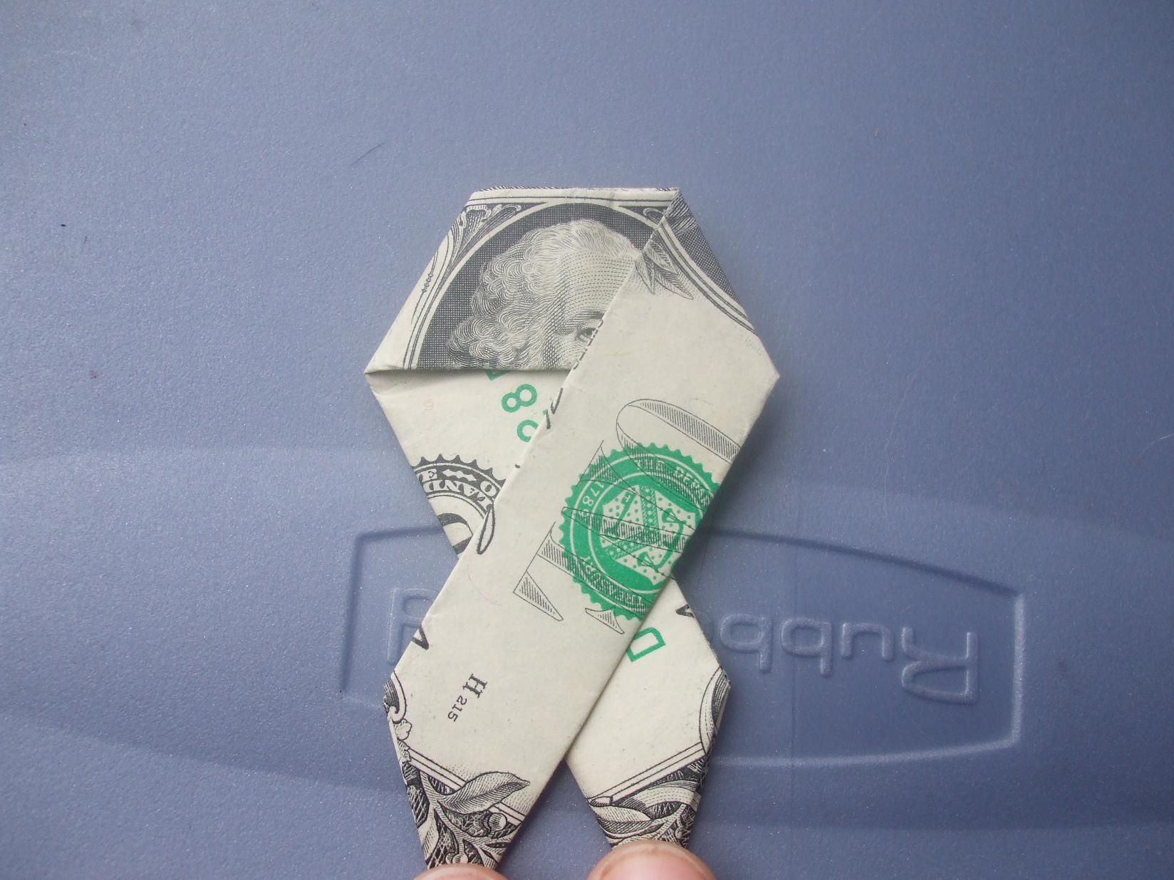 Make a Dollar Bill Cancer Ribbon : 8 Steps - Instructables
