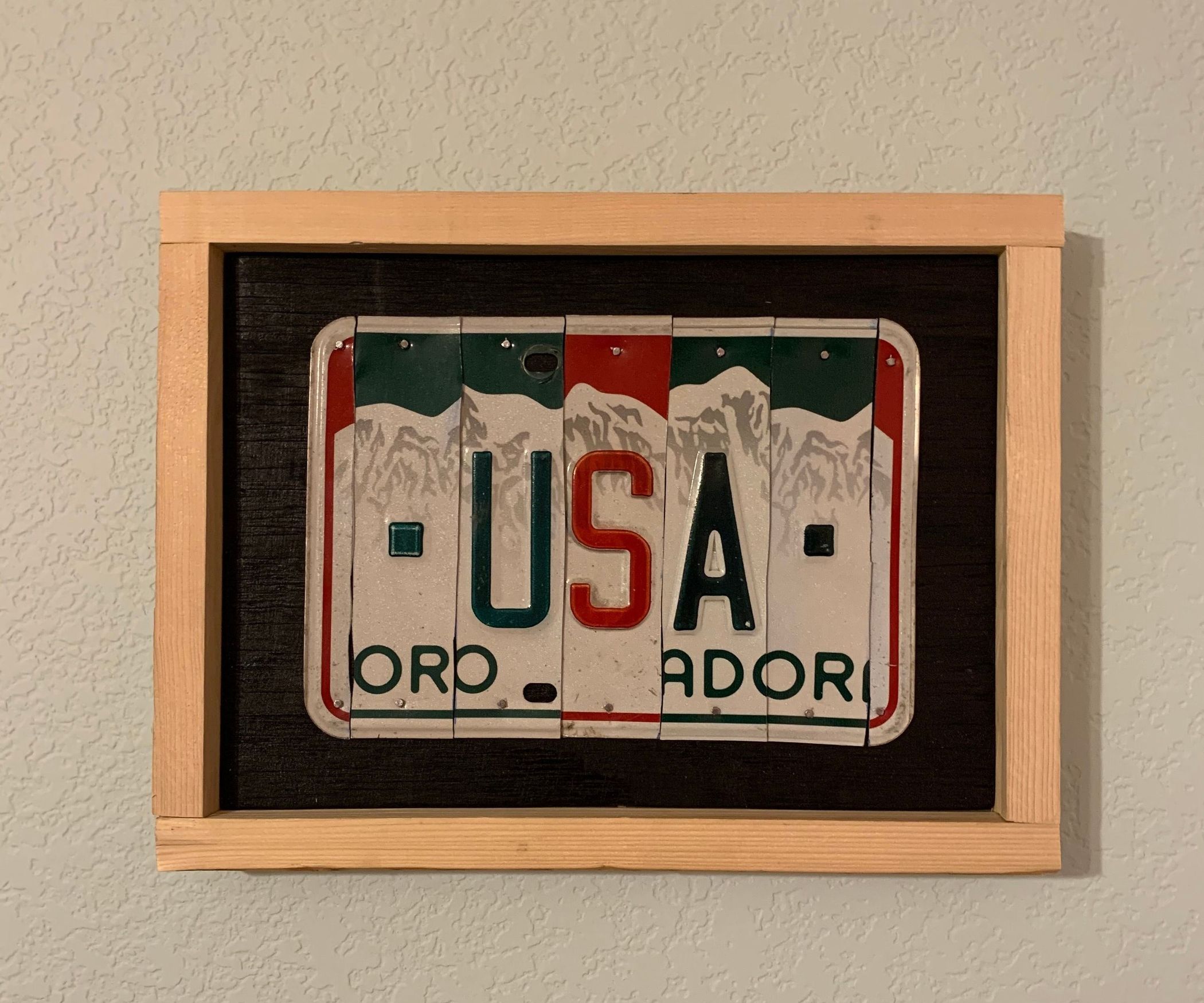Recycled License Plate Sign : 4 Steps (with Pictures) - Instructables