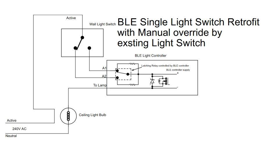 BLE High Power Light Switch -- 2023 With Manual Override -- No Extra ...