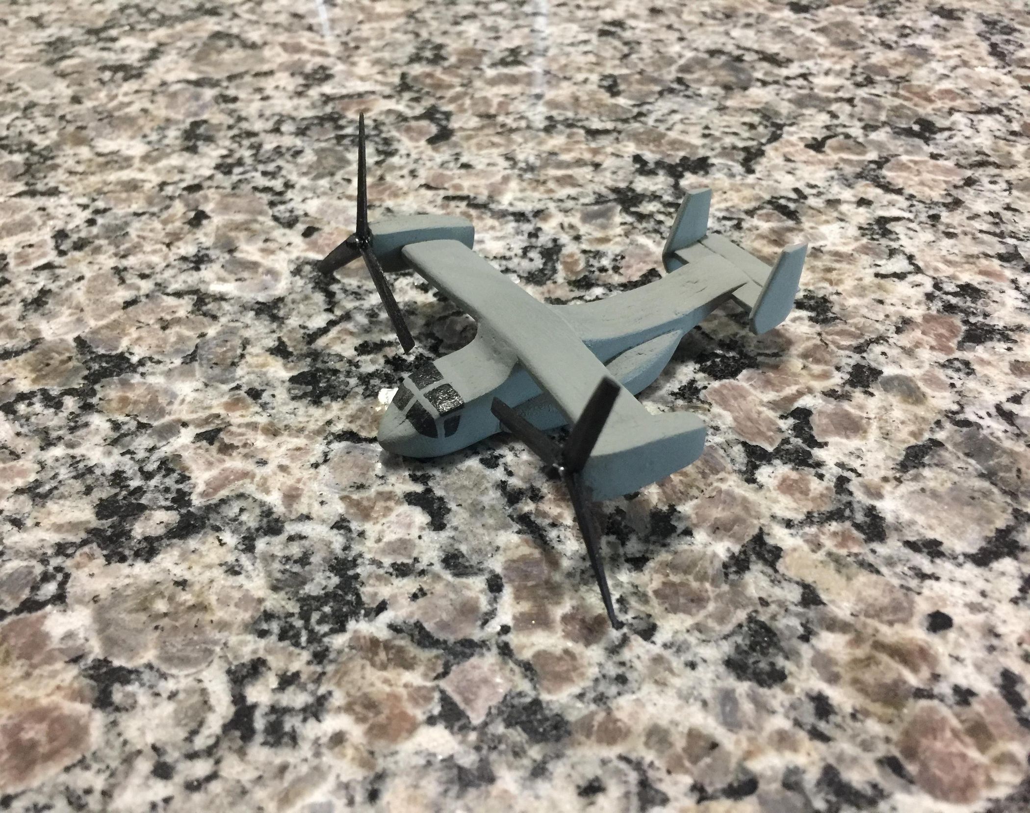 V-22 Osprey Military Aircraft Out of Popsicle Sticks : 10 Steps (with ...