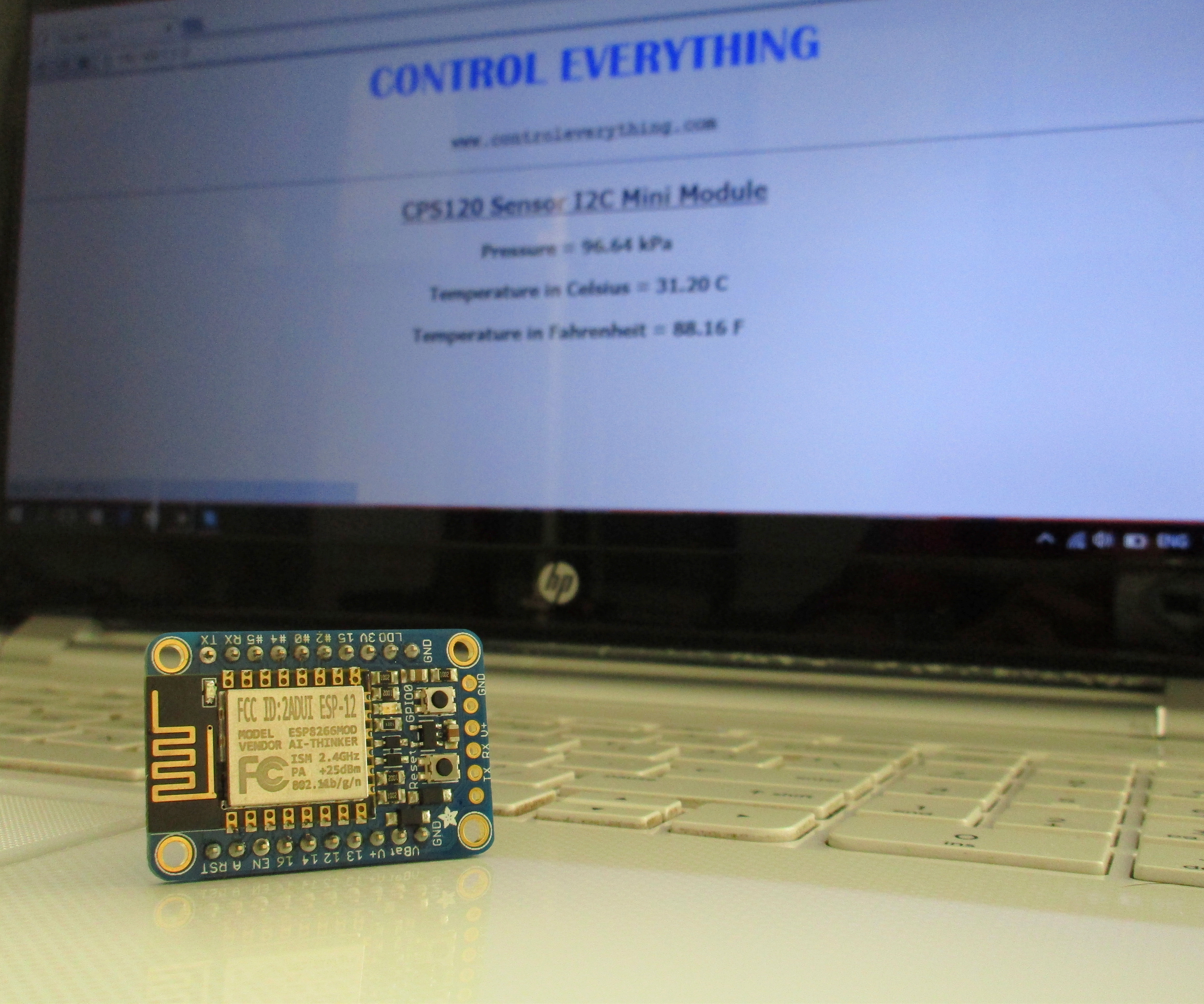 Pressure and Temperature Monitoring Web Server Using ESP8266 and CPS120 ...