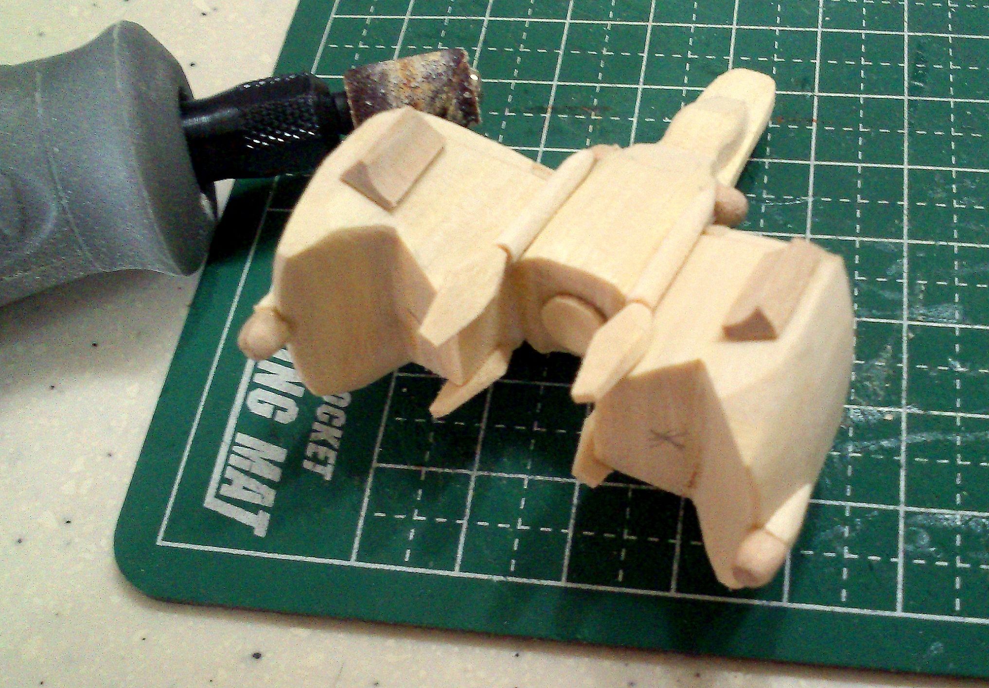 Mini Gunstar Popsicle Stick Model : 6 Steps - Instructables