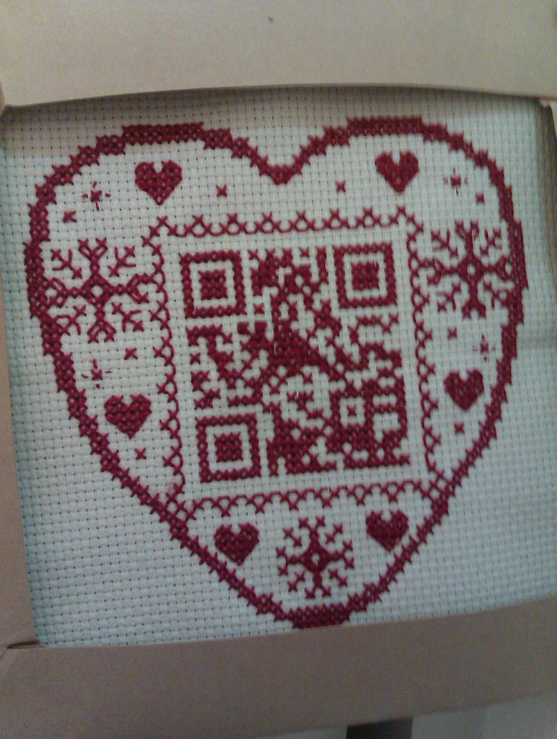 The Ultimate Geeky Personalised Gift - Make a Cross Stitch QR Code : 4 ...