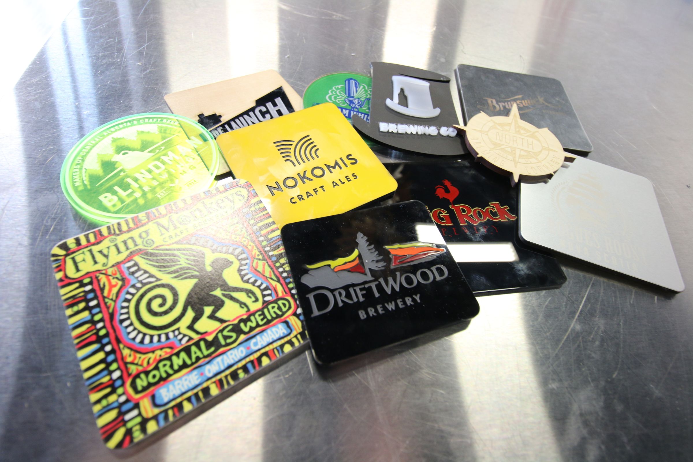 11 Beer Coasters - Laser Cut, Engraved and UV Printed : 12 Steps (with ...