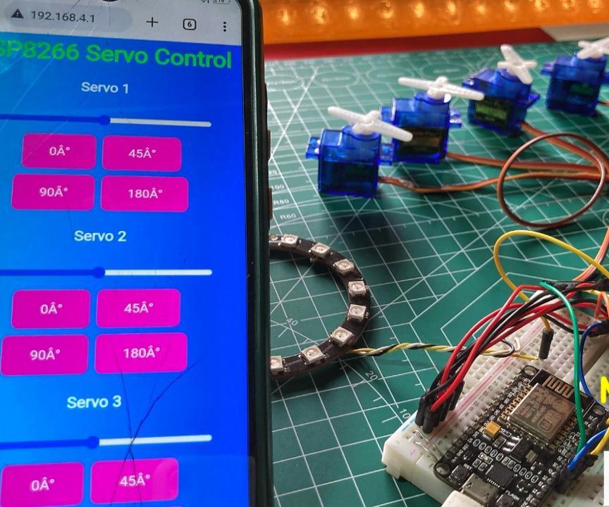 ESP8266 Webserver Multiple Servo Motor Control : 4 Steps - Instructables ESP8266 Webserver Multiple Servo Motor Control : 4 Steps - Instructables