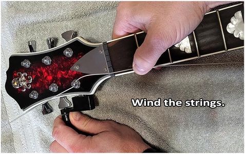 How to Restring a Guitar With Locking Tuners : 11 Steps (with Pictures ...