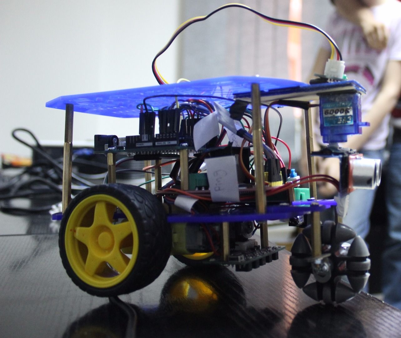 DIY Autonomous Line Tracking With Obstacle Avoiding Robot (Rover) : 7 ...