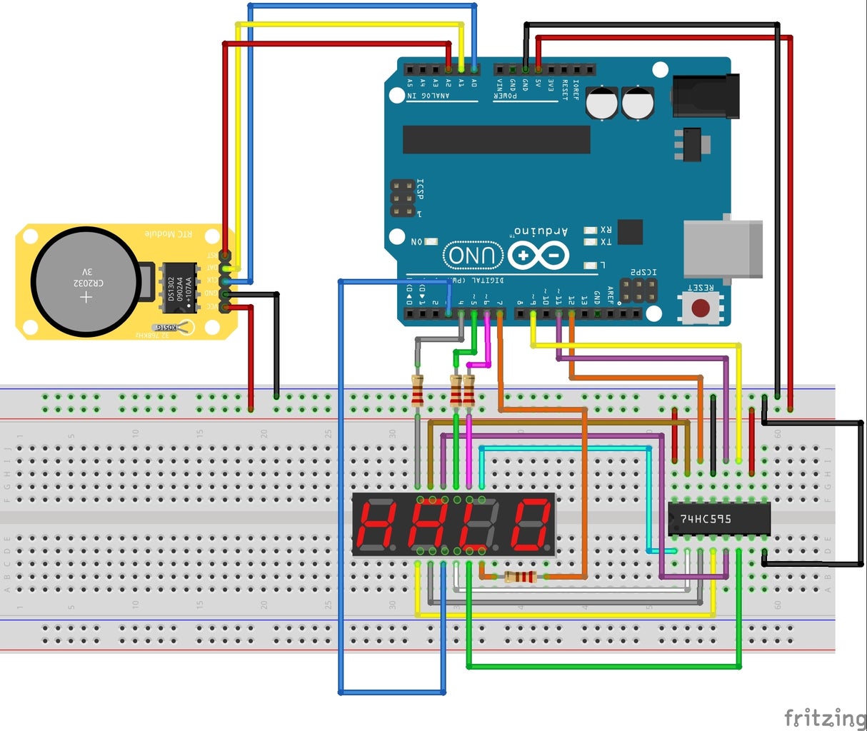 Arduino Digital Clock Using DS1302 : 4 Steps - Instructables Arduino Digital Clock Using DS1302 : 4 Steps - Instructables