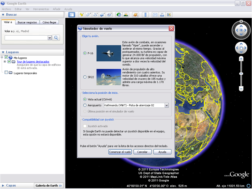 How to Use the Google Earth Flyght Simulator : 6 Steps - Instructables