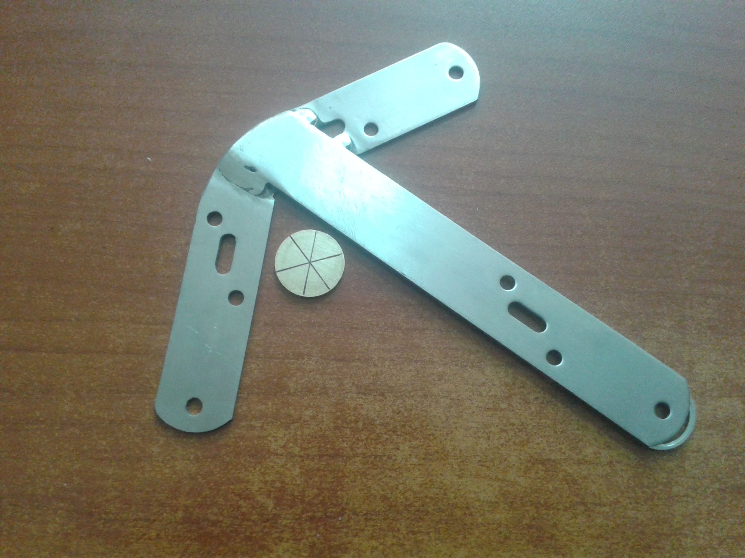 DIY Circle Center Finder Tool, Stainless Steel Made : 4 Steps (with ...