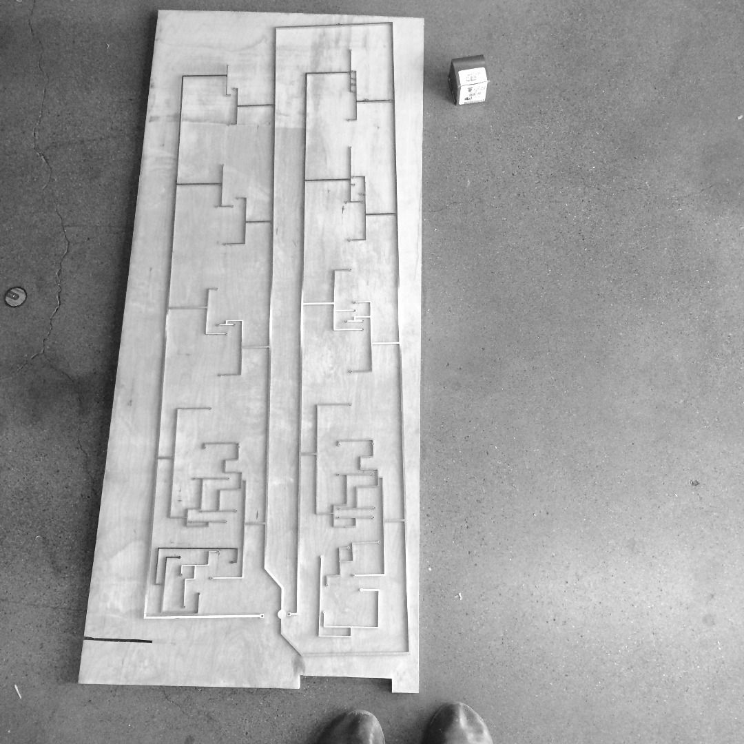 Inlaid Logic : a Giant Circuit Board Inlay Made Out of Waterjet ...