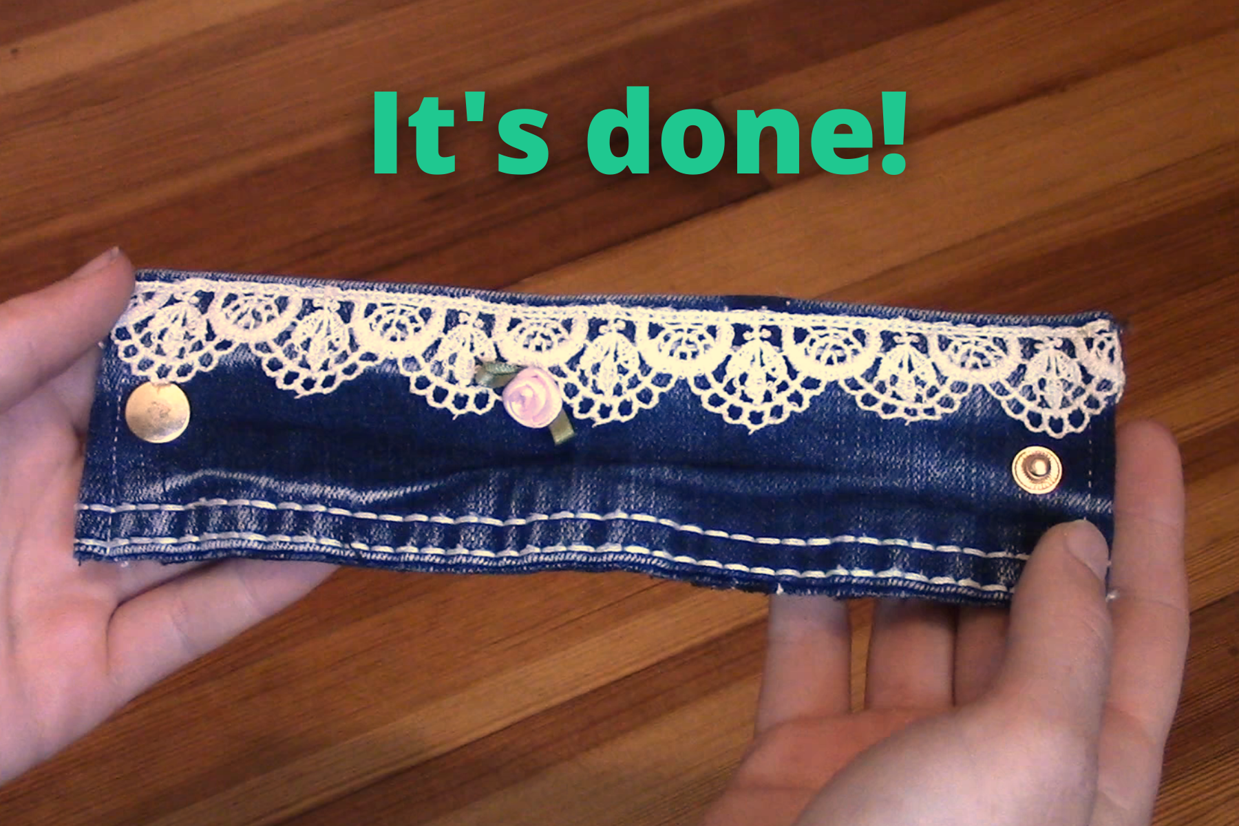 DIY Arm Cuff From an Old Pair of Jeans : 4 Steps (with Pictures ...