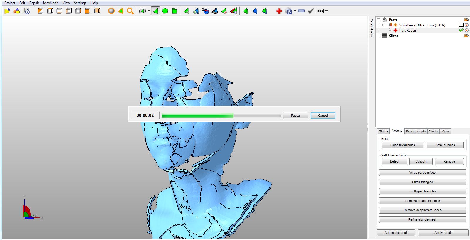 Preparing 3D Scans for 3D Printing, With Rhino and Netfabb Pro : 19 ...