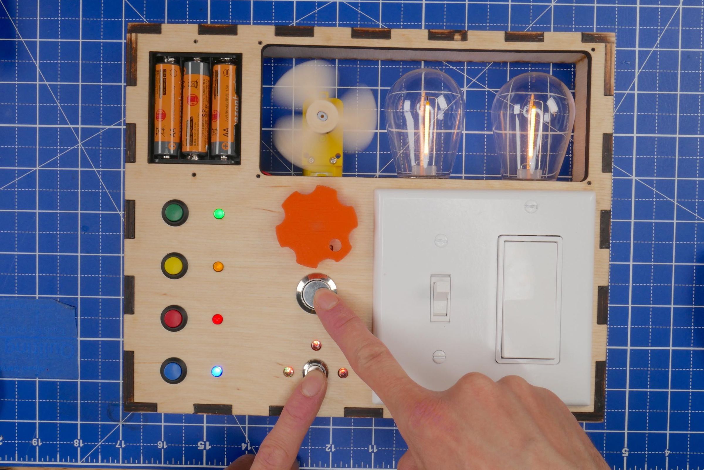 Busy Button Box - Montessori-style Electronic Board Toy for Toddlers ...