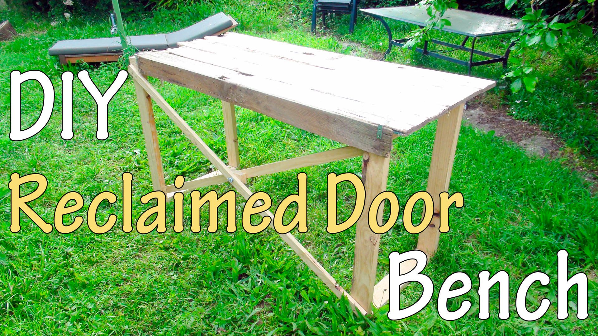 Reclaimed Garage Door Bench Table : 8 Steps (with Pictures) - Instructables