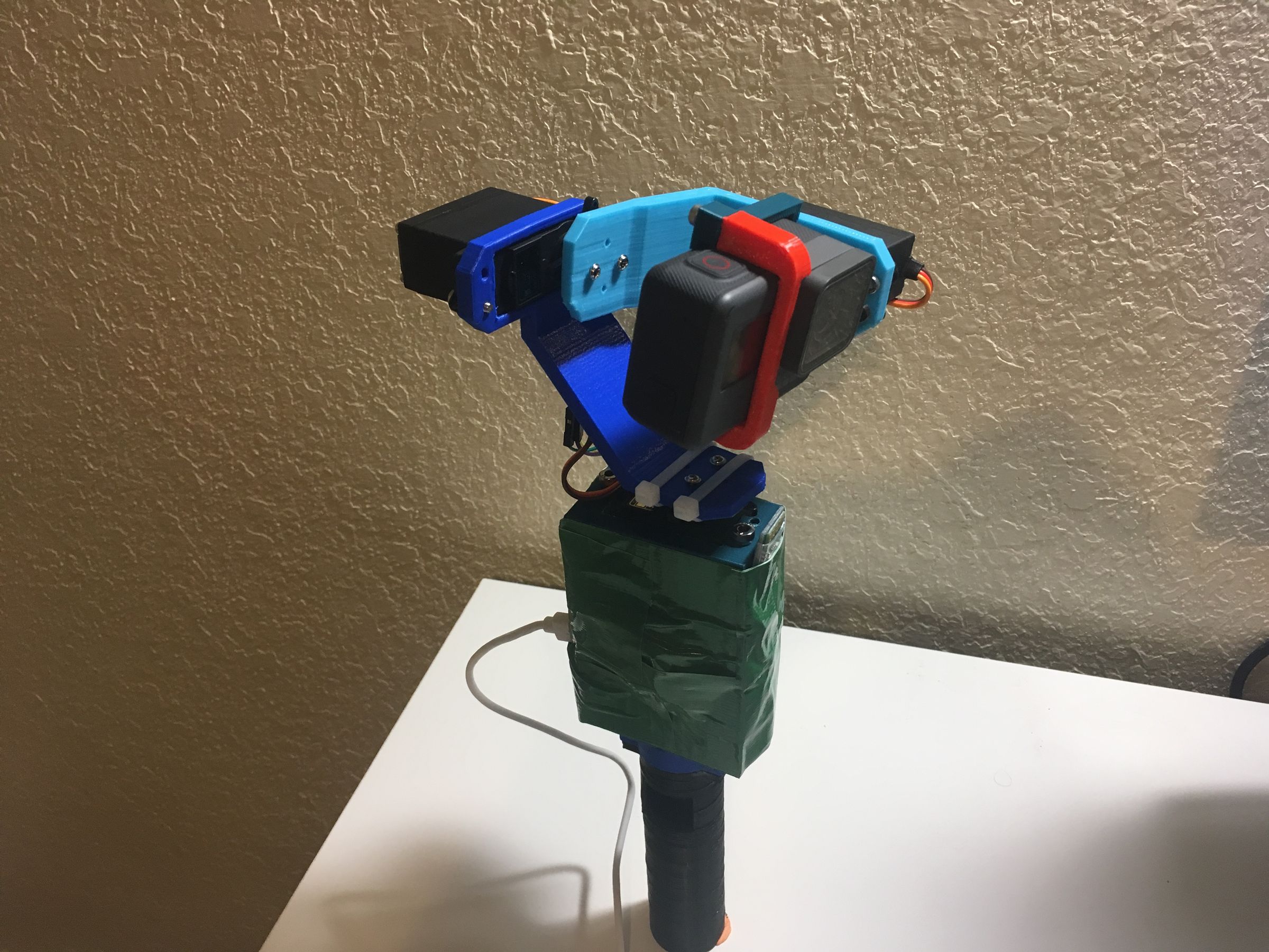 Roll and Pitch Axis Gimbal for GoPro Using Arduino - Servo and MPU6050 ...