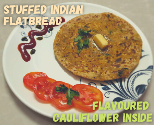 Indian Flatbread Stuffed With Flavored Cauliflower Mix : 8 Steps (with ...