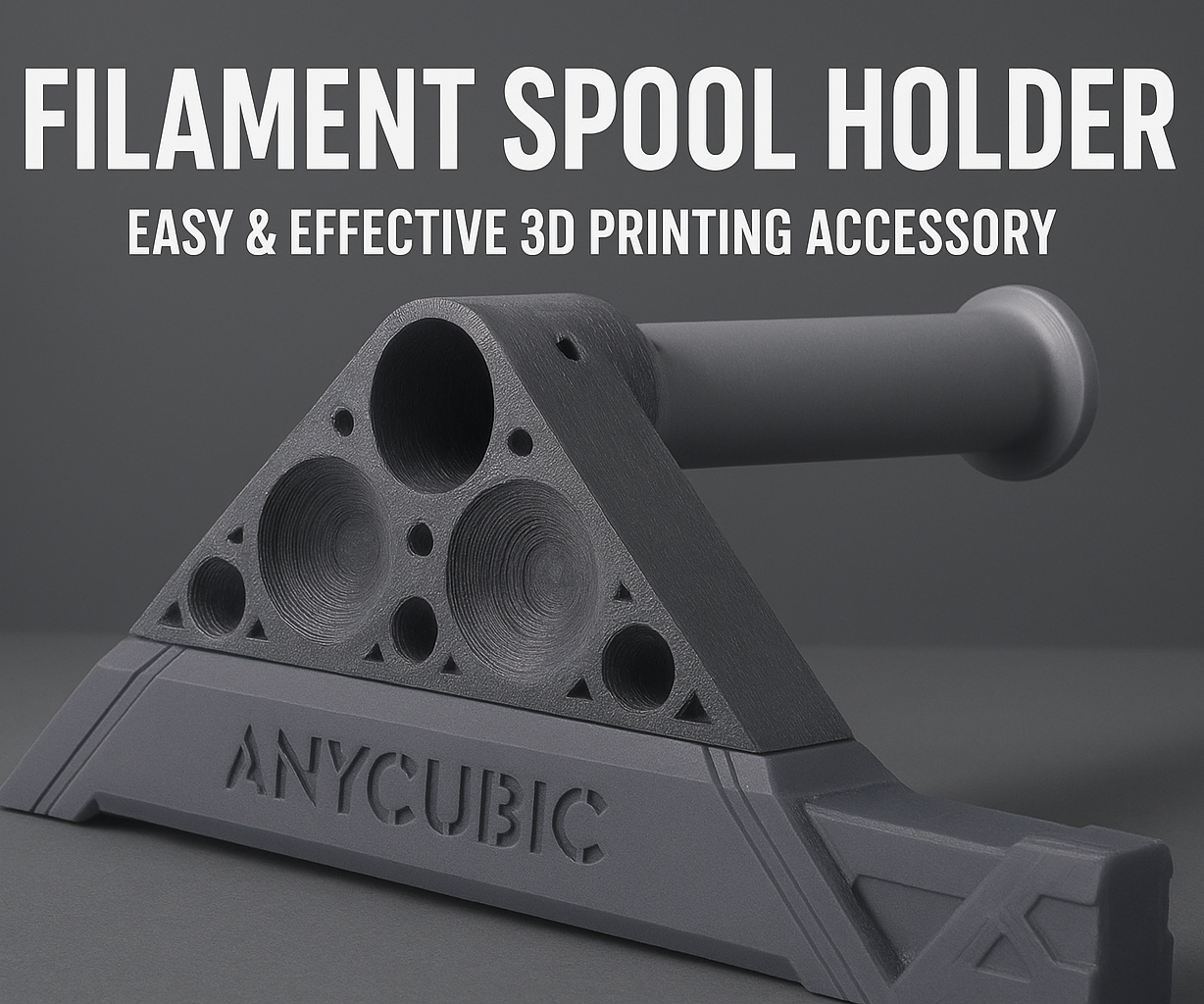 3D Printed Filament Spool Holder : 3 Steps - Instructables