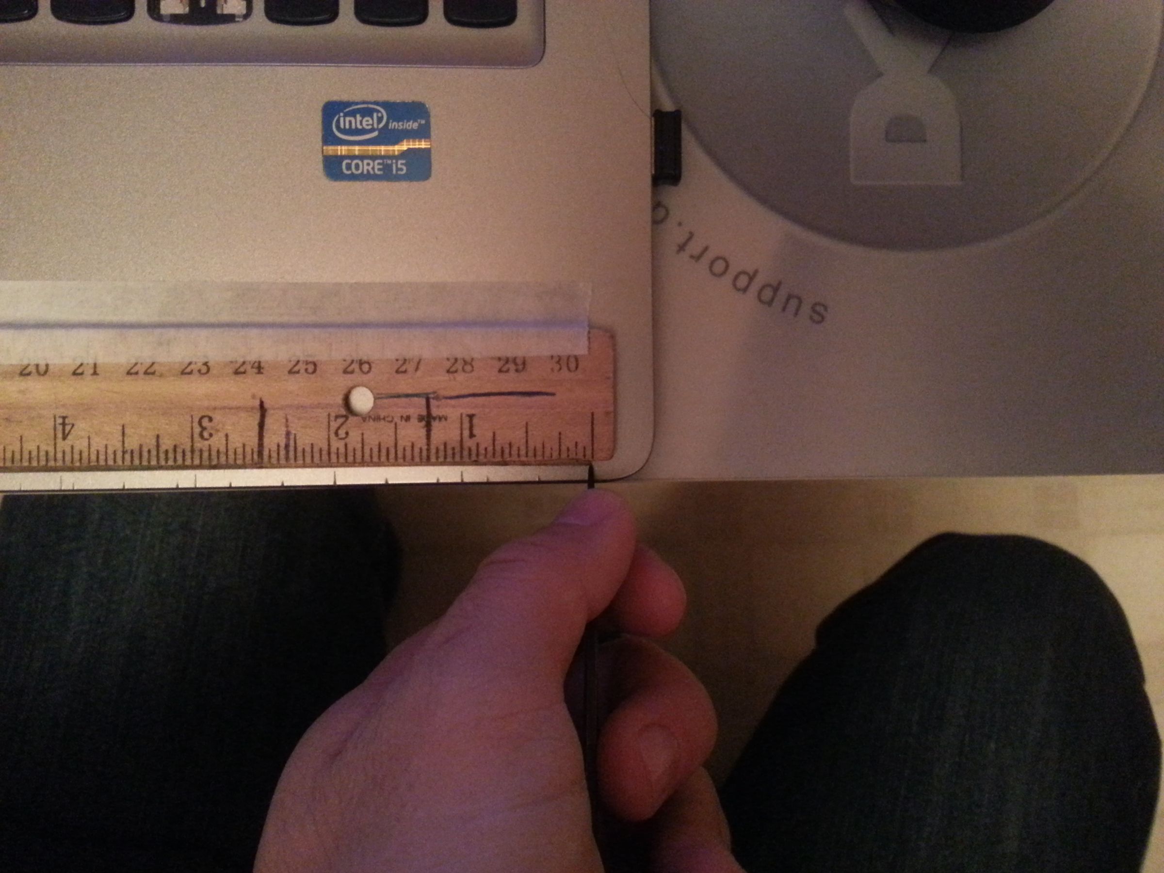 Mark a Ruler Onto Your Laptop Body for Easy Use - Instructables