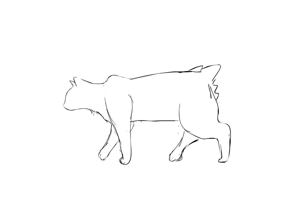 Cat Walk Cycle Reference