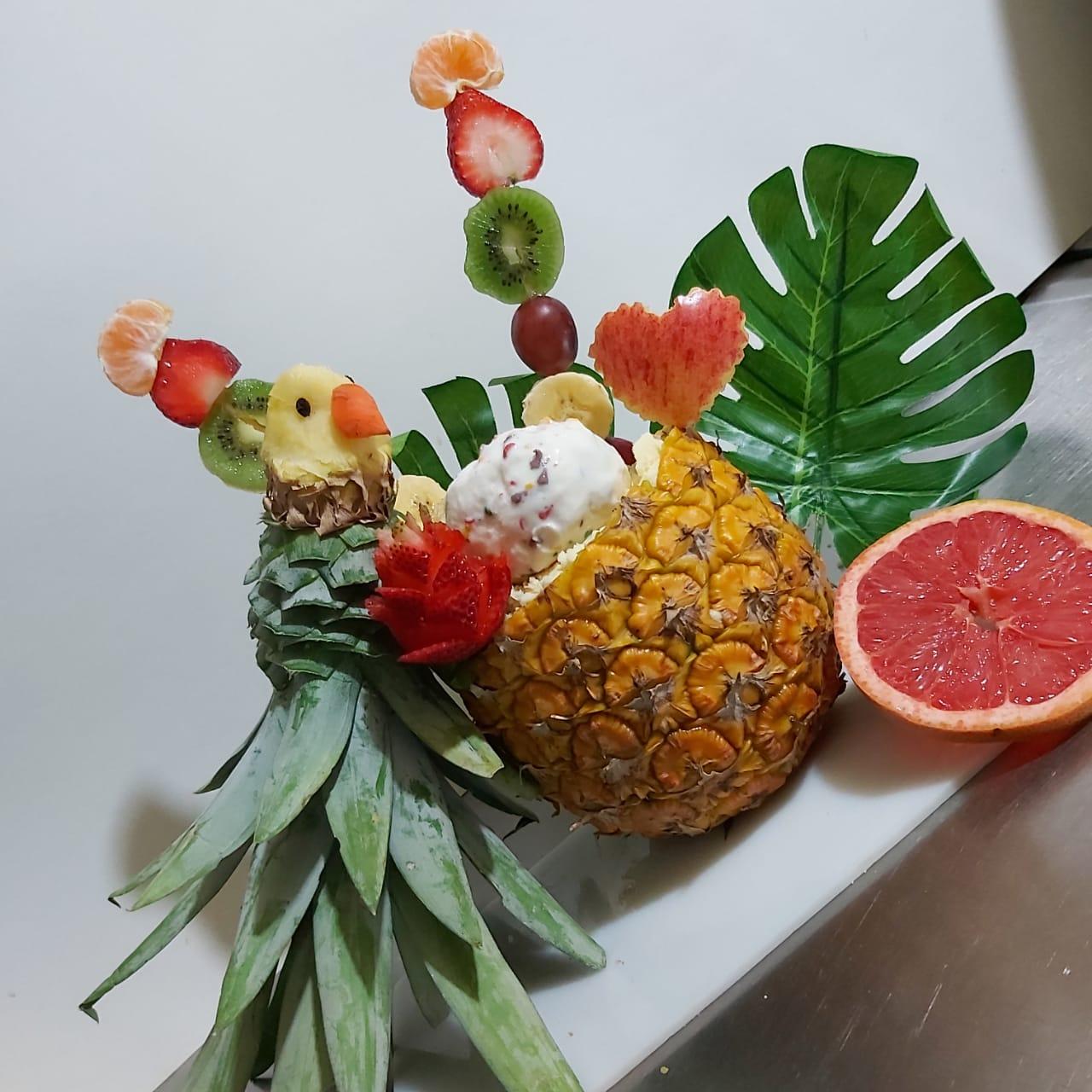 Tropical Parrot With Pineapple (fruit Salad) : 14 Steps (with Pictures ...