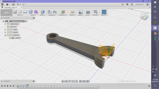 Creating A Connecting Rod In Fusion 360 5 Steps With Pictures Instructables