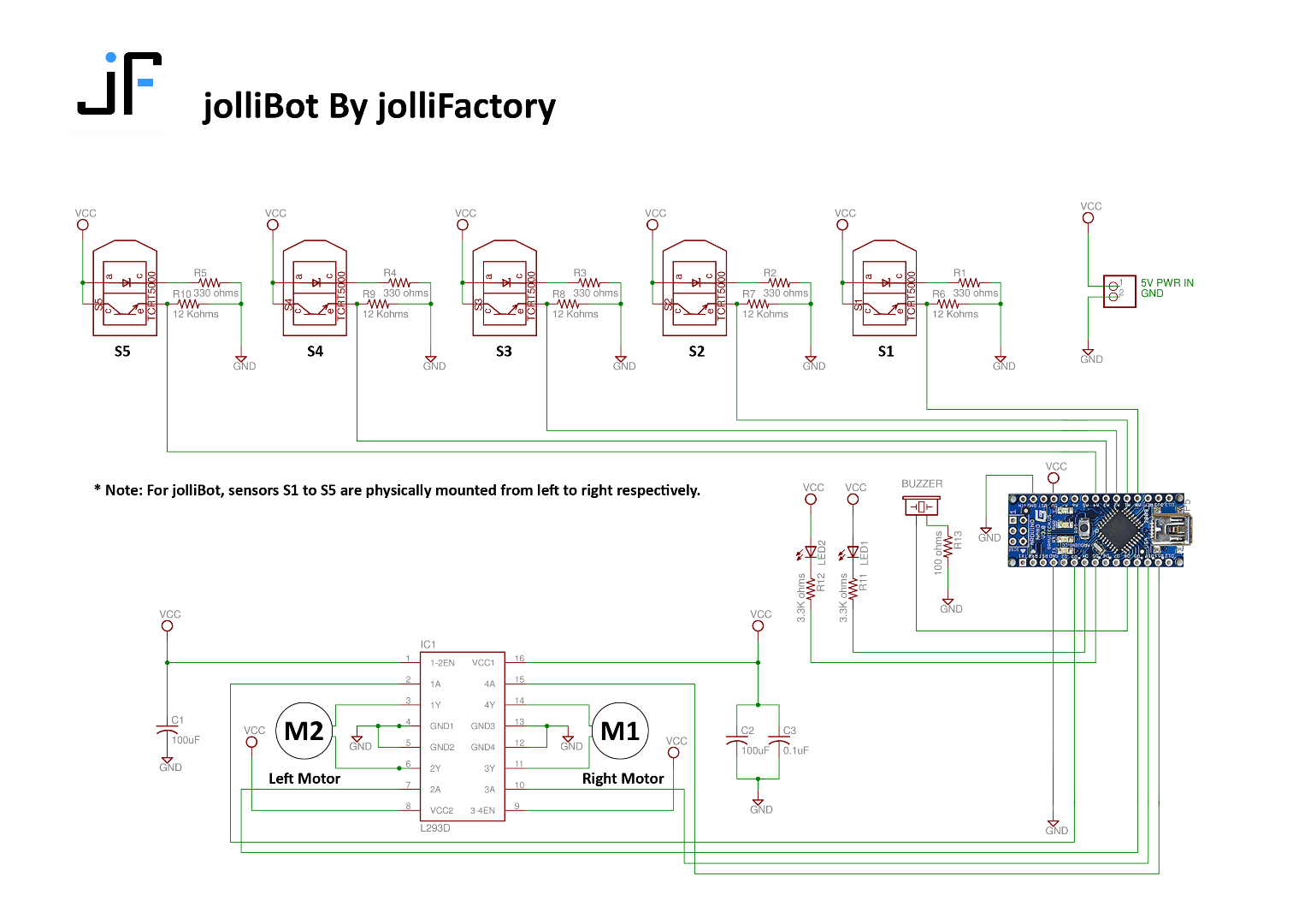 Arduino Based Desktop Line Follower - JolliBot : 6 Steps (with Pictures ...