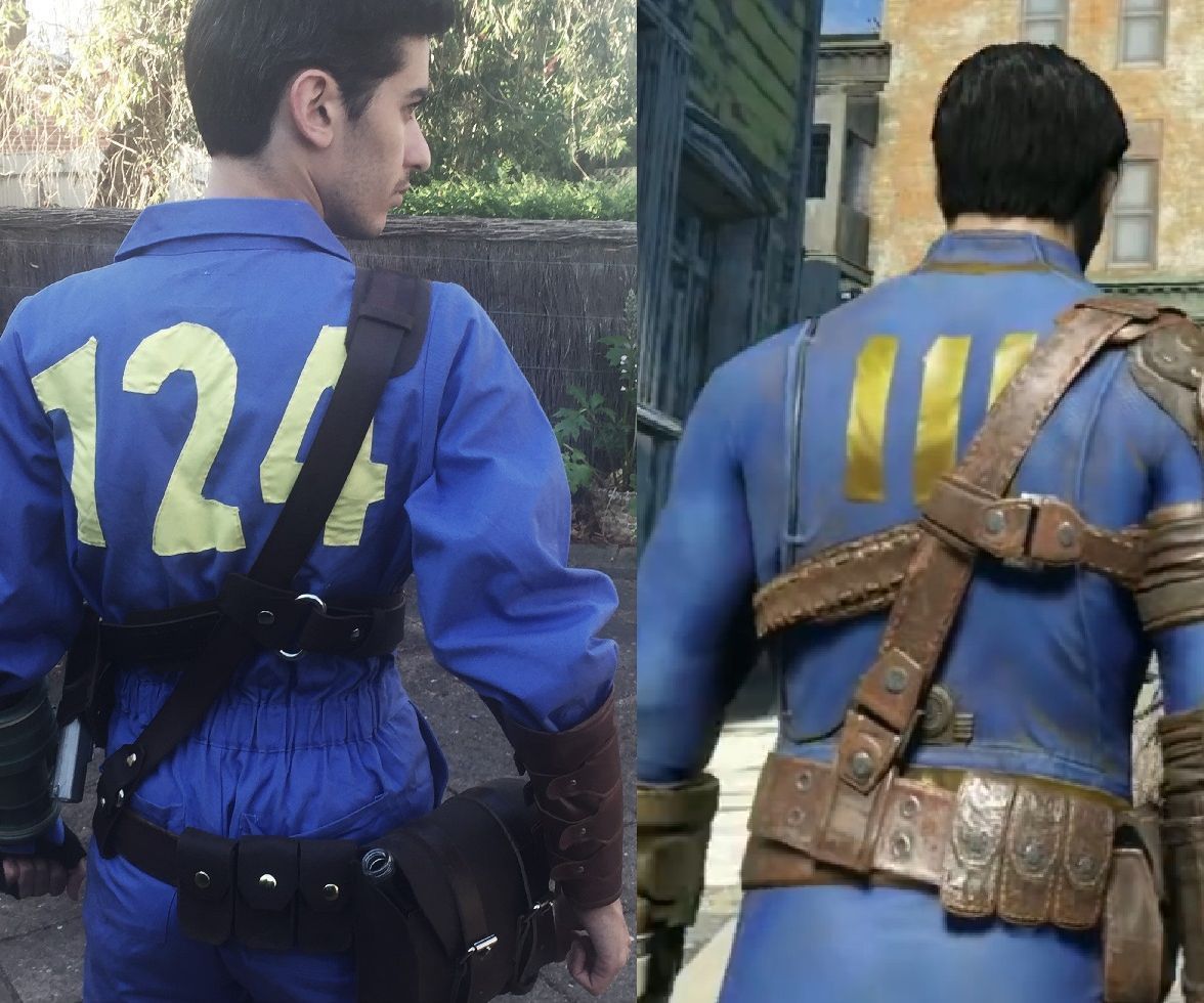 How to Make a Fallout 4 Costume - Leather Belt Set (w/o Shoulder Guards ...