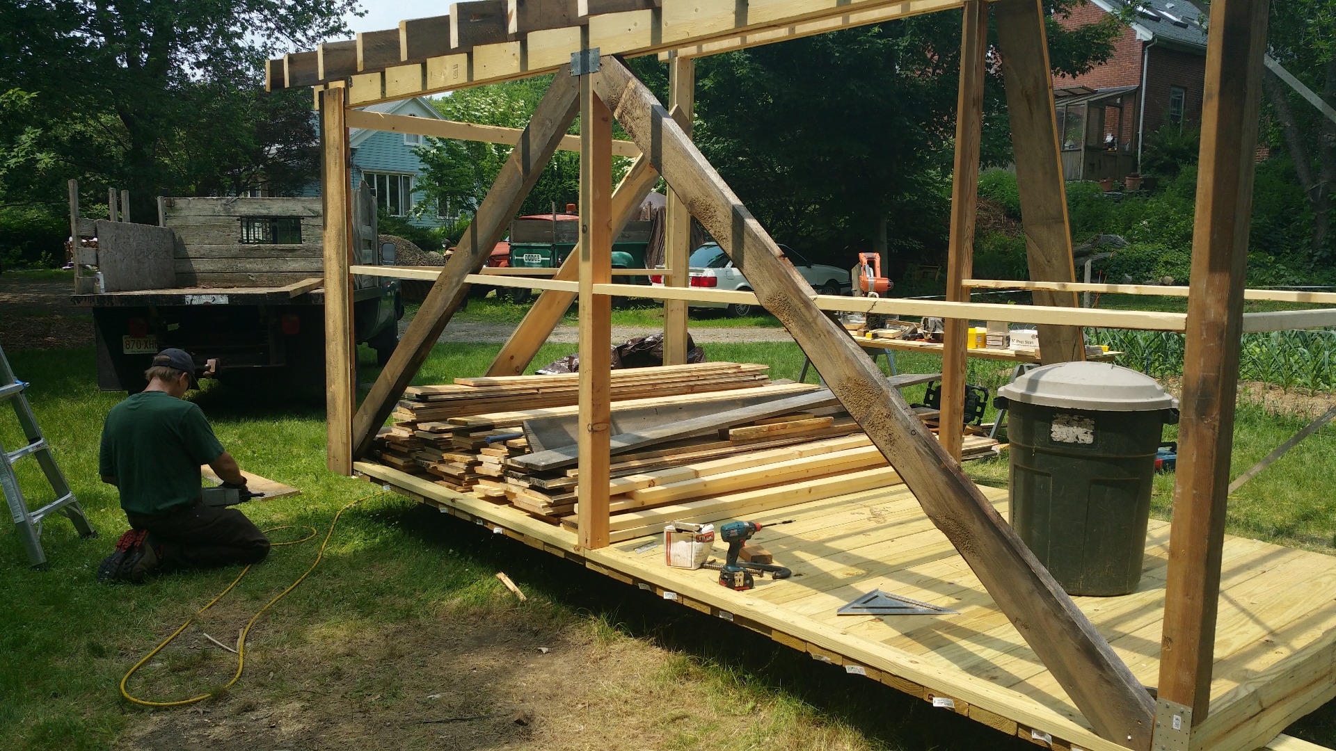 Build a Portable Rough-Sawn Shed : 15 Steps (with Pictures) - Instructables